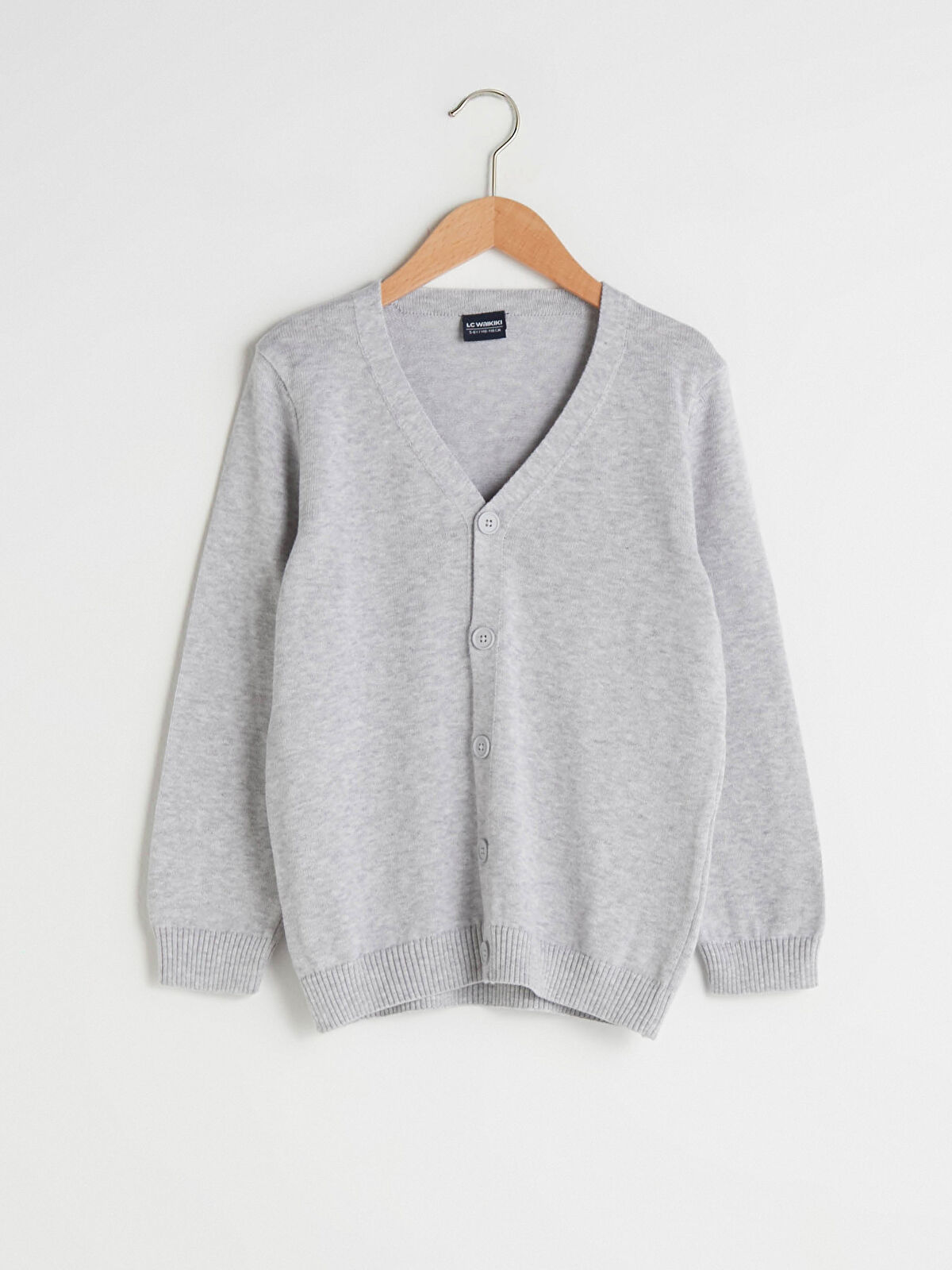 V Yaka Basic Uzun Kollu Erkek Çocuk İnce Triko Hırka V Yaka Basic Uzun Kollu Erkek Çocuk İnce Triko Hırka