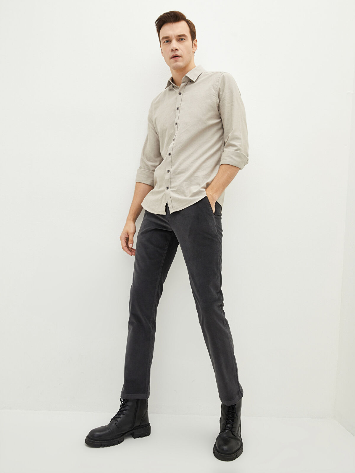 LCW CLASSIC Standart Kalıp Kadife Erkek Pantolon