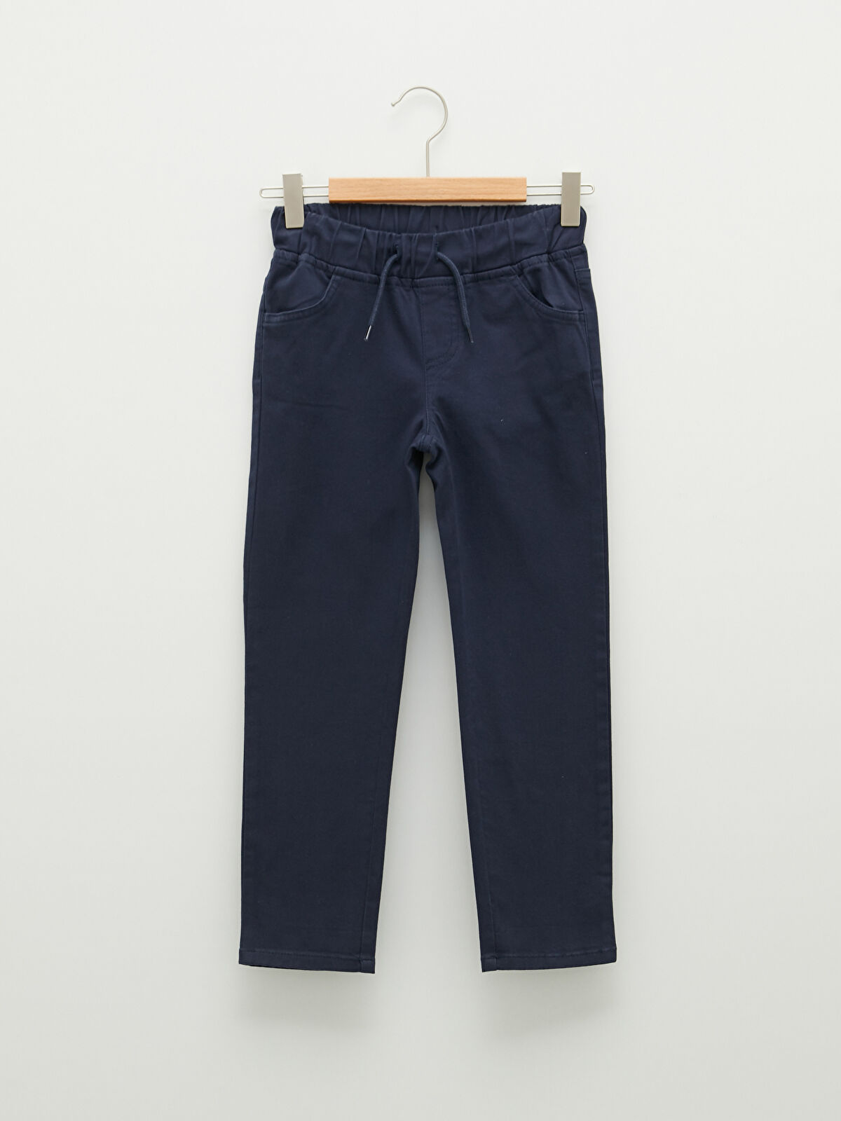 Beli Lastikli Slim Fit Gabardin Erkek Çocuk Pantolon