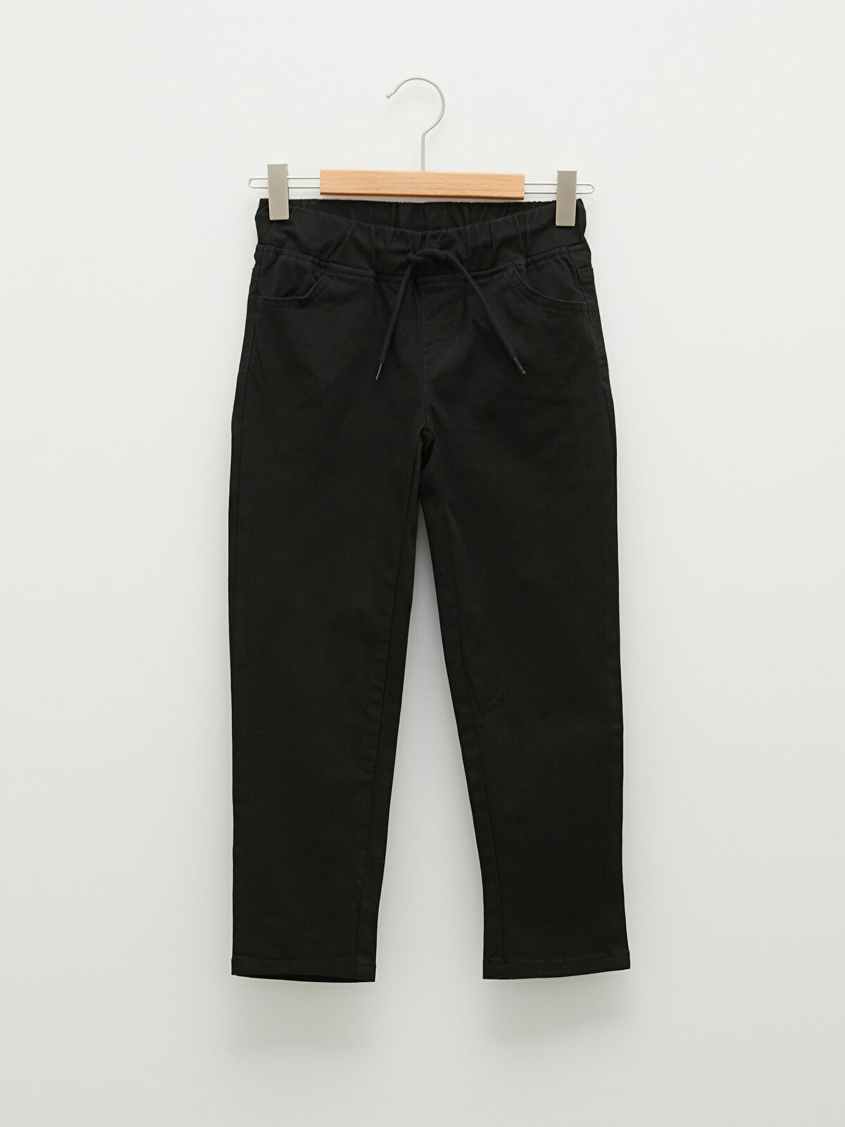 Beli Lastikli Slim Fit Gabardin Erkek Çocuk Pantolon