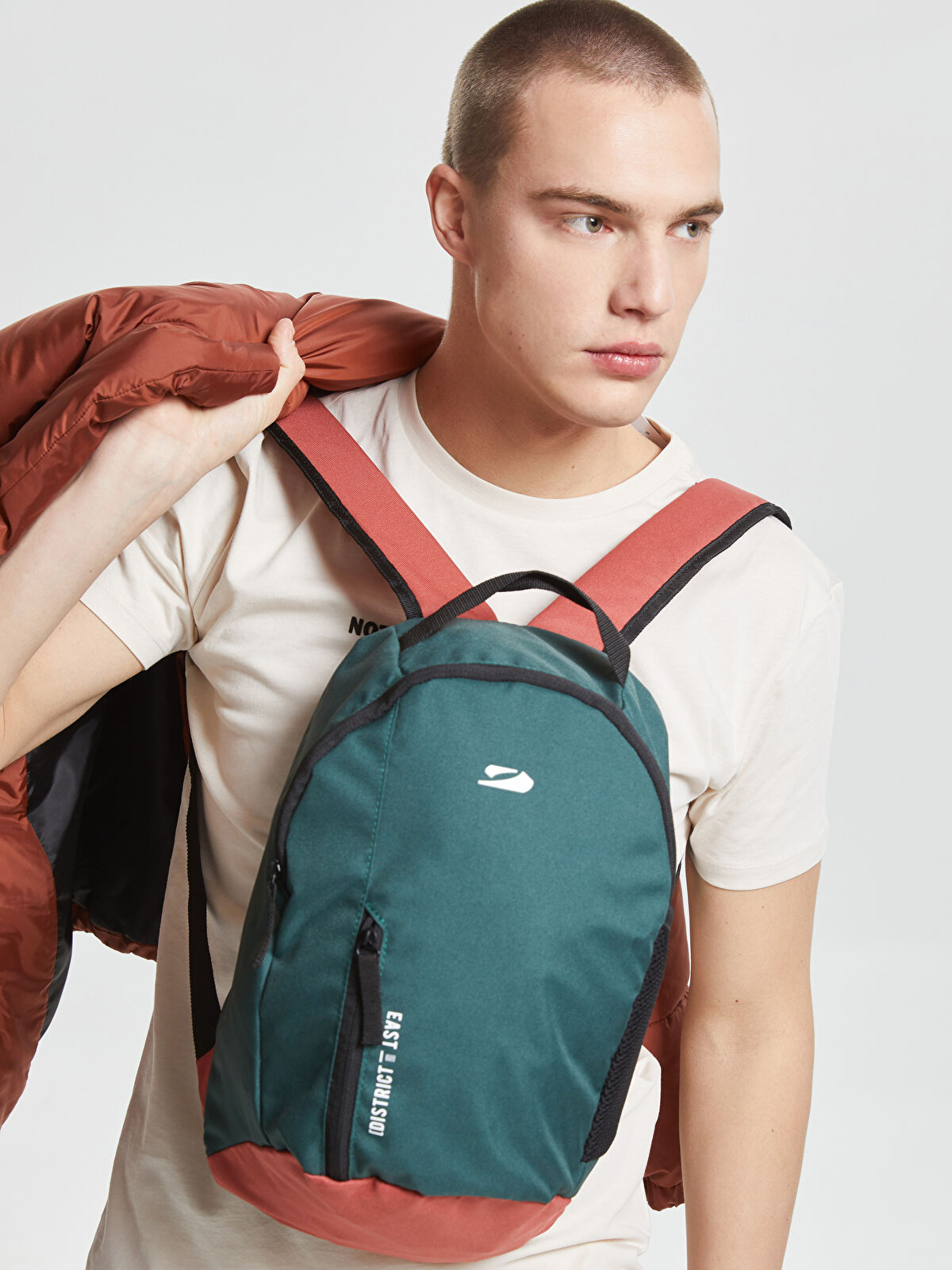 Yazı Baskılı Erkek Sırt Çantası