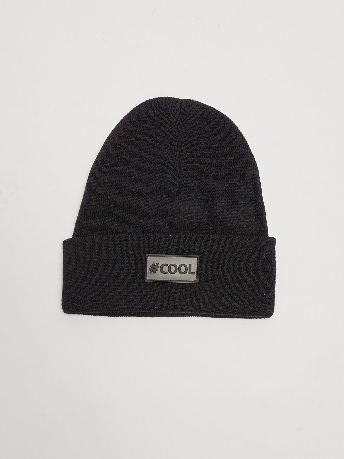 Etiket Baskılı Erkek Çocuk Triko Bere