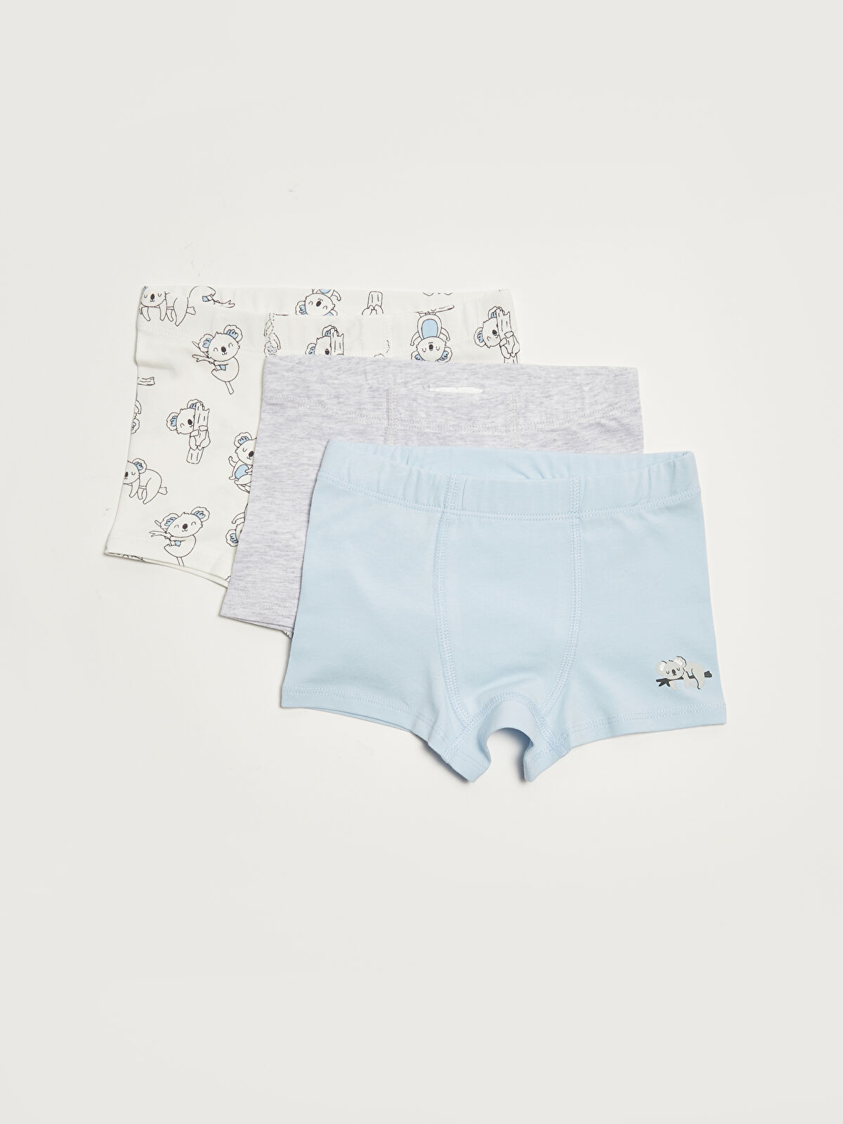 Beli Lastikli Baskılı Erkek Bebek Boxer 3'lü