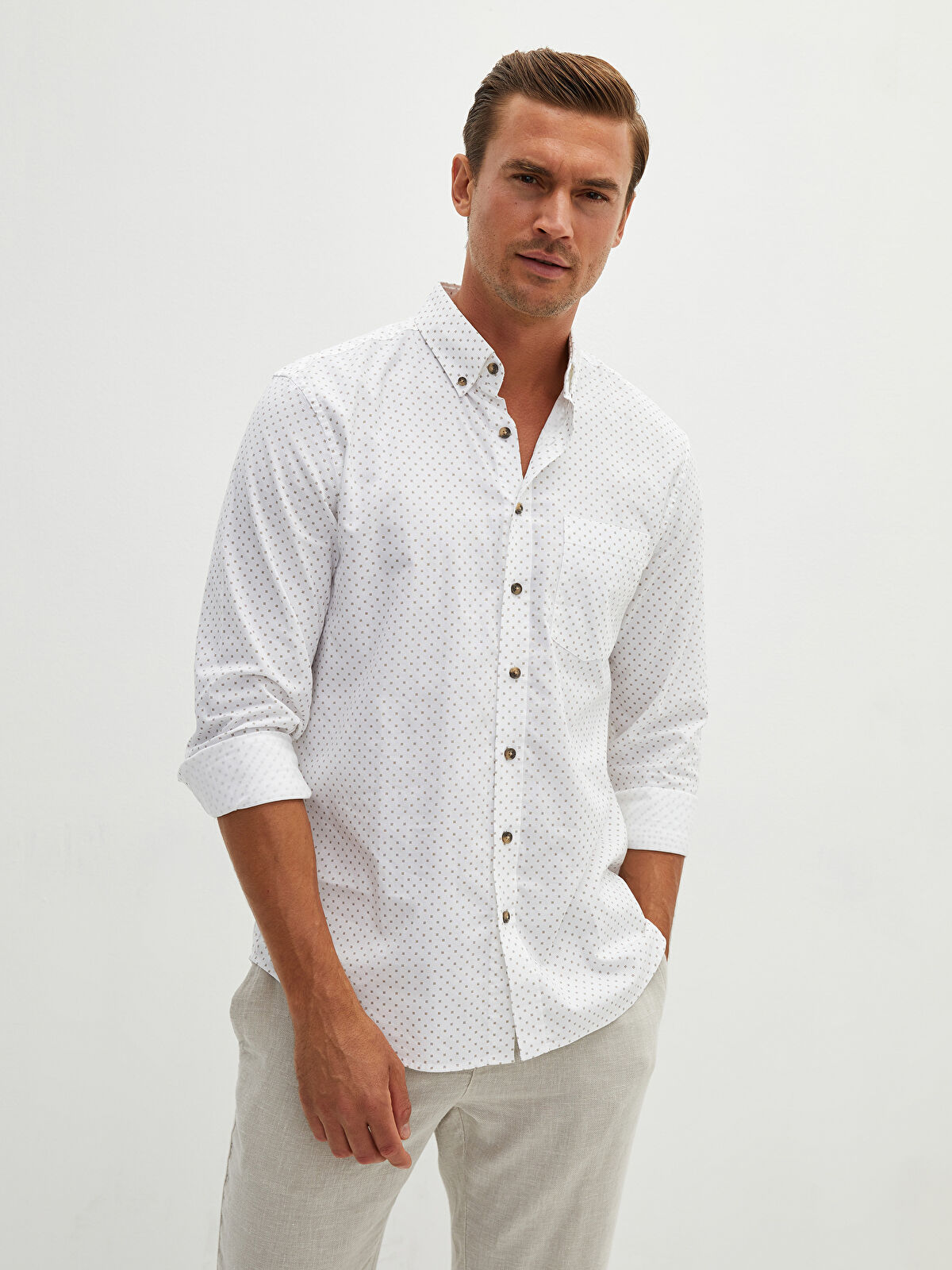 LCW CLASSIC Regular Fit Uzun Kollu Oxford Erkek Gömlek