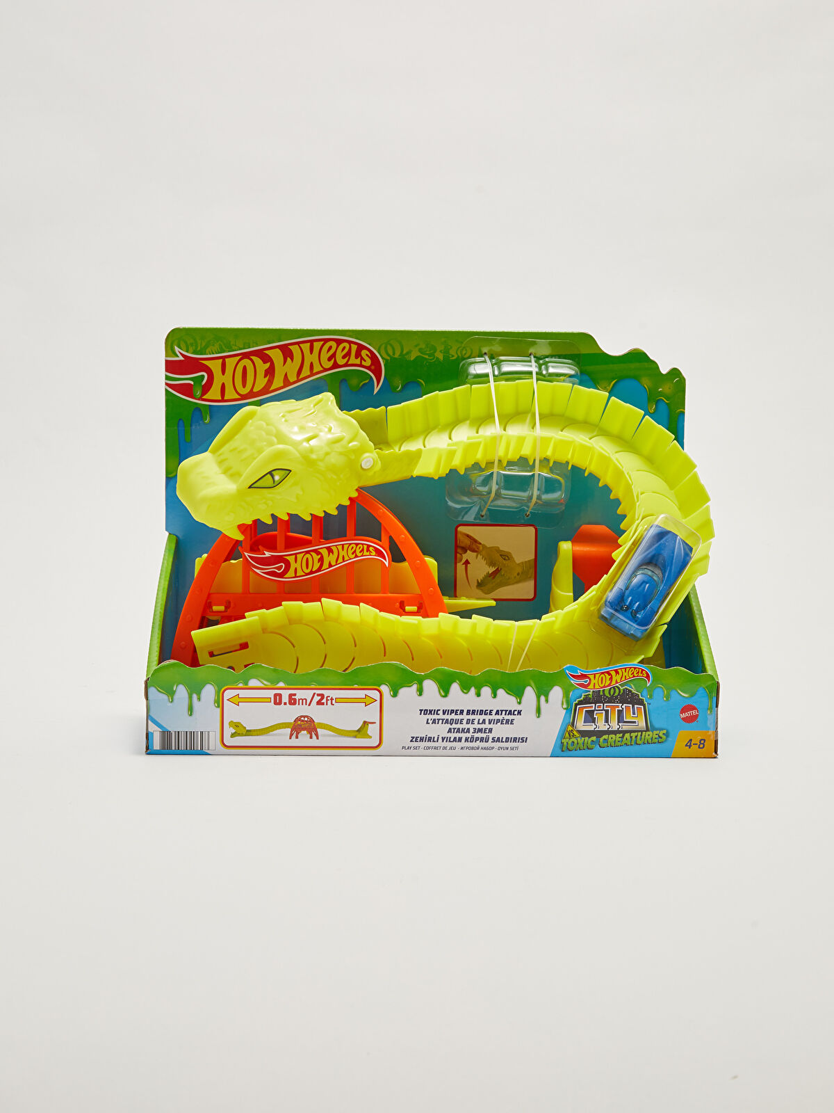 Hot Wheels City vs Toxic Creatures Zehirli Yılanla Çarpışma Oyun Seti Hot Wheels City vs Toxic Creatures Zehirli Yılanla Çarpışma Oyun Seti