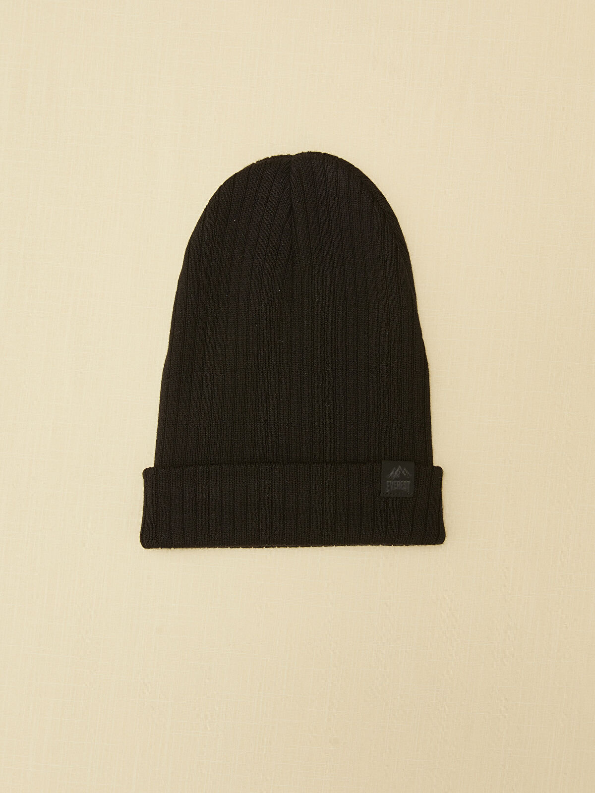 Etiket Baskılı Erkek Triko Bere