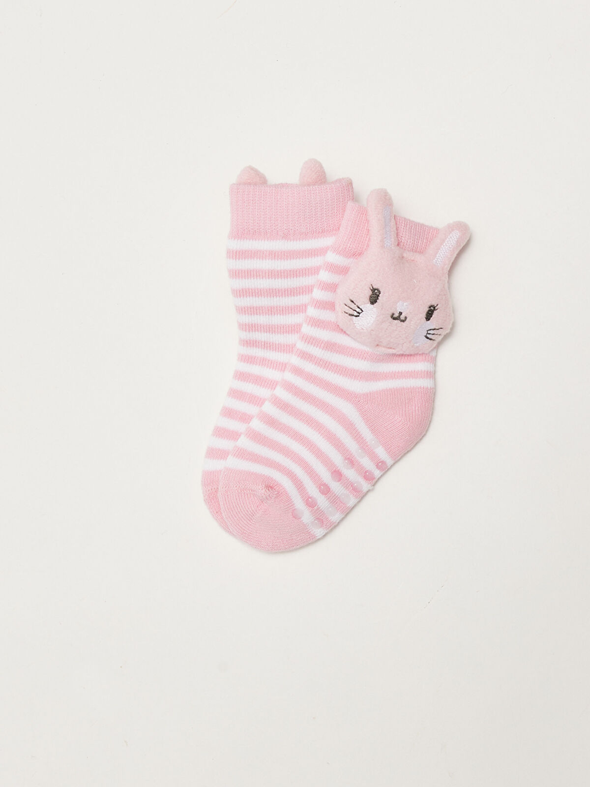 Çizgili Kız Bebek Soket Çorap