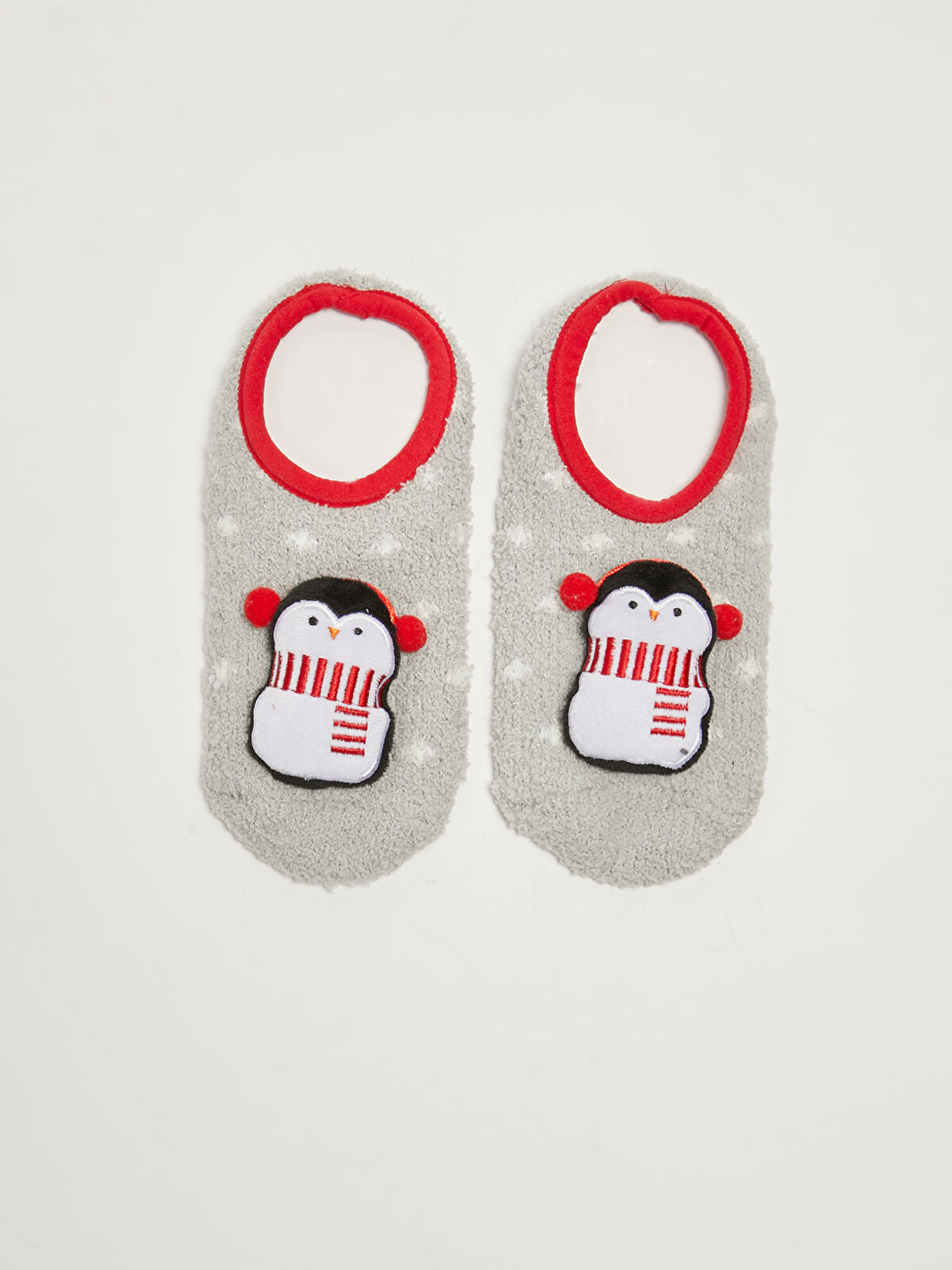 Aplike Detaylı Kız Çocuk Ev Çorabı