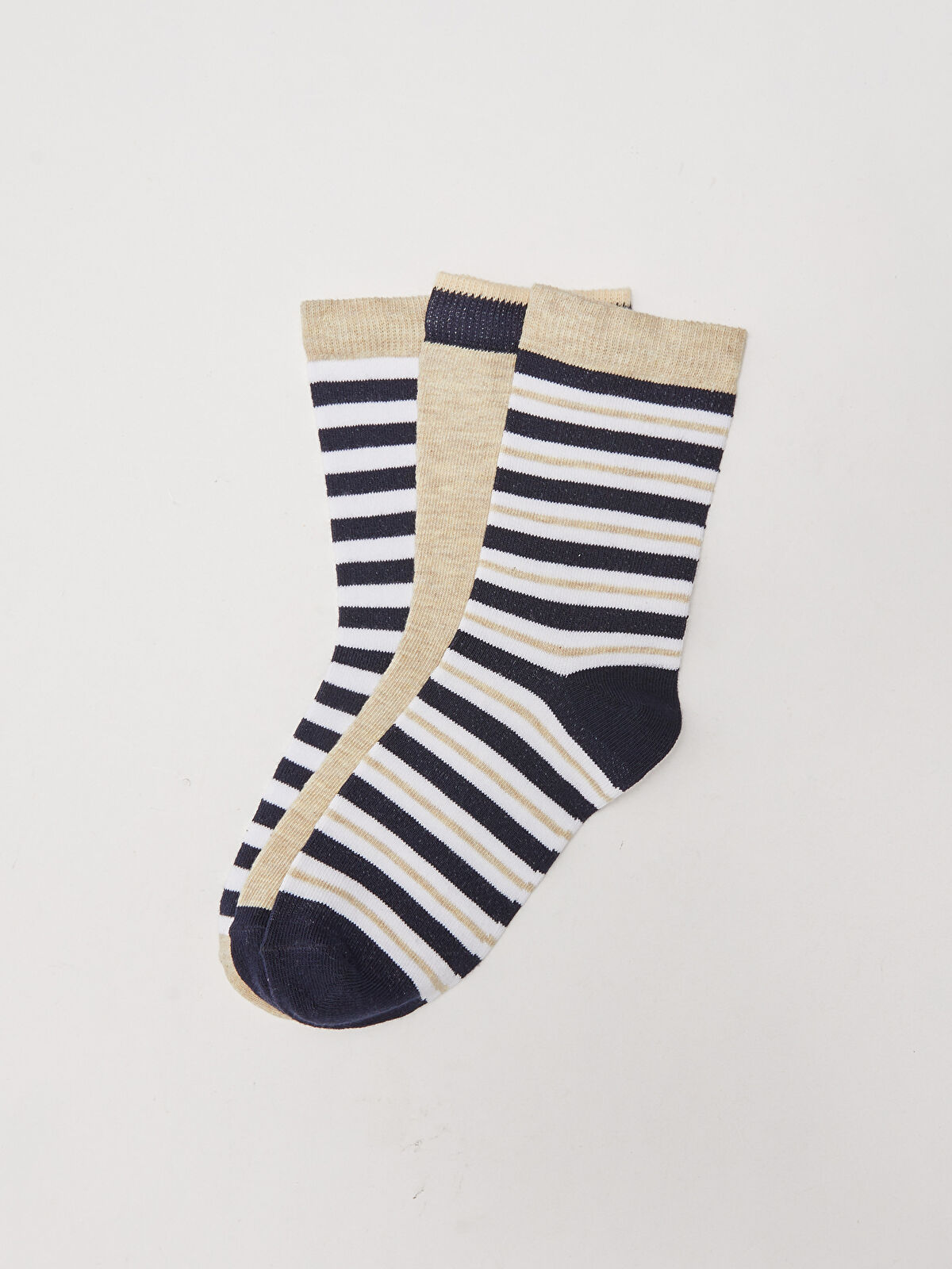 Çizgili Erkek Çocuk Soket Çorap 3'lü