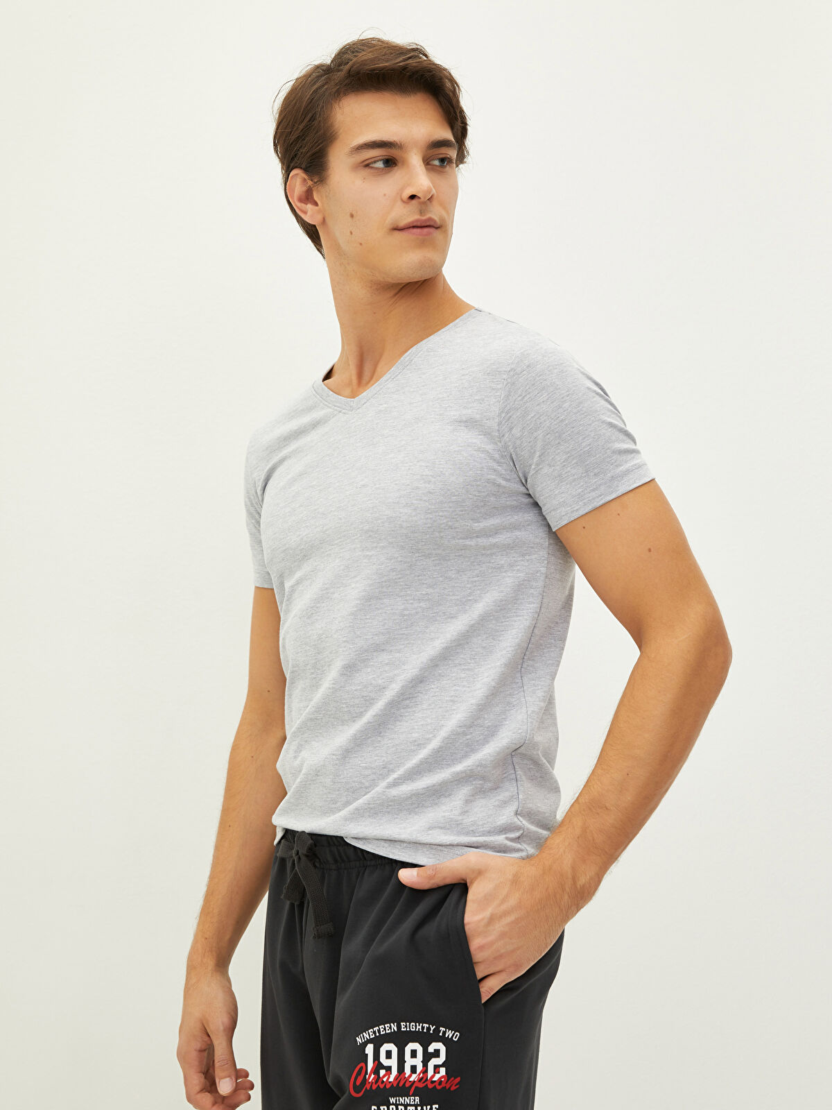 LCW DREAM V Yaka Kısa Kollu Pamuklu Erkek Fanila