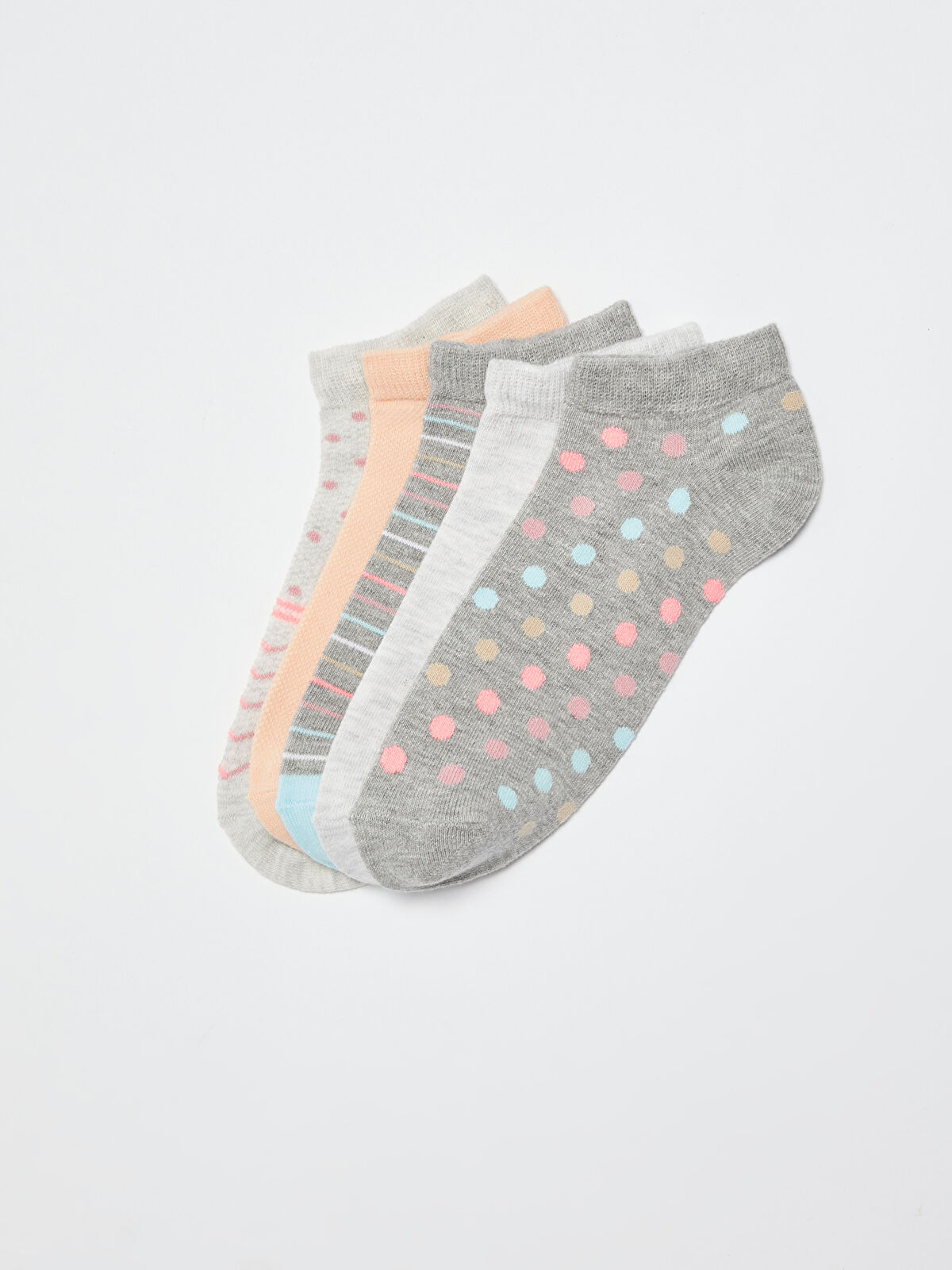 LCW DREAM Puantiyeli Kadın Patik Çorap 5'li Paket