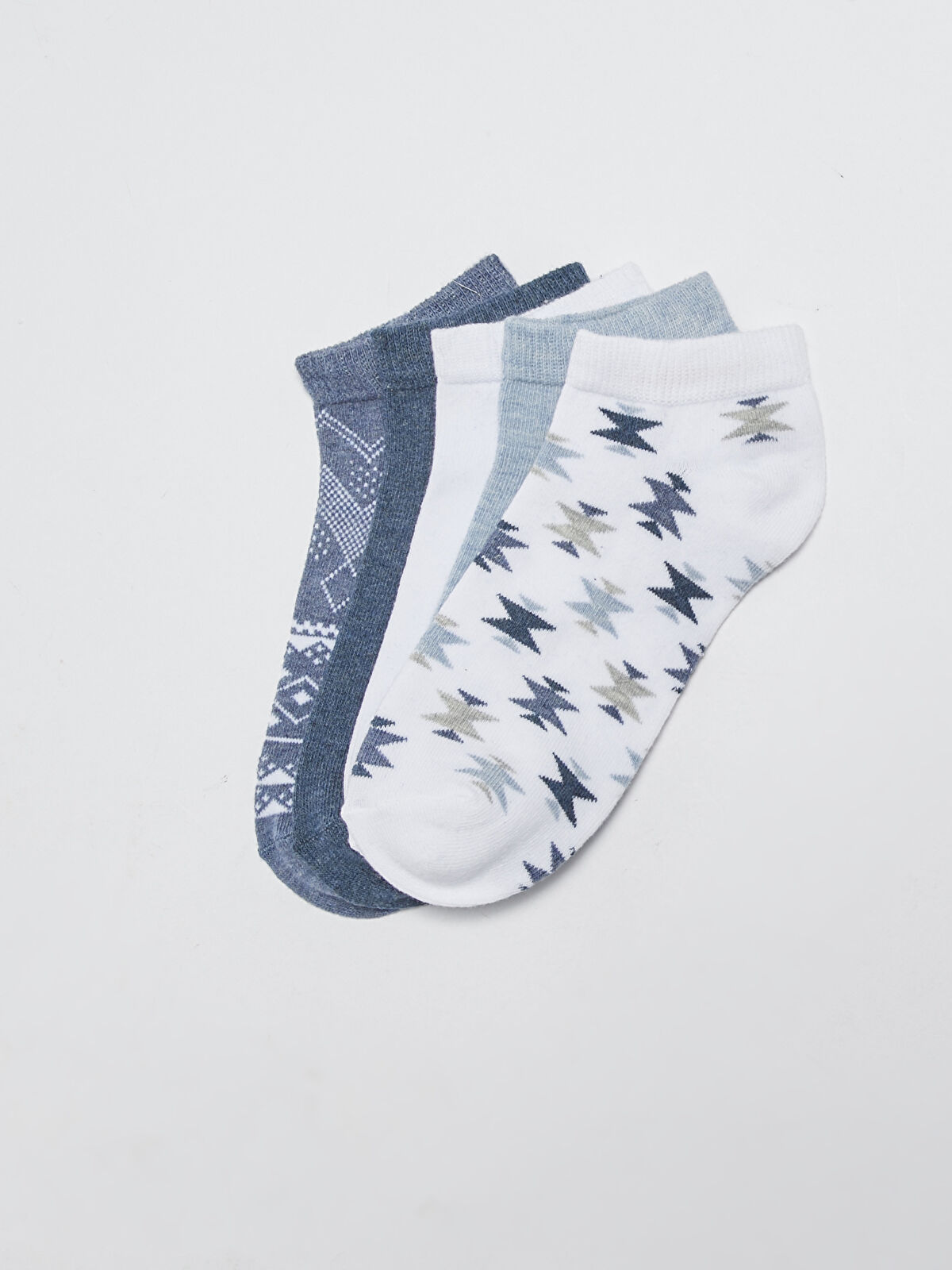 LCW DREAM Etnik Desenli Kadın Patik Çorap 5'li Paket