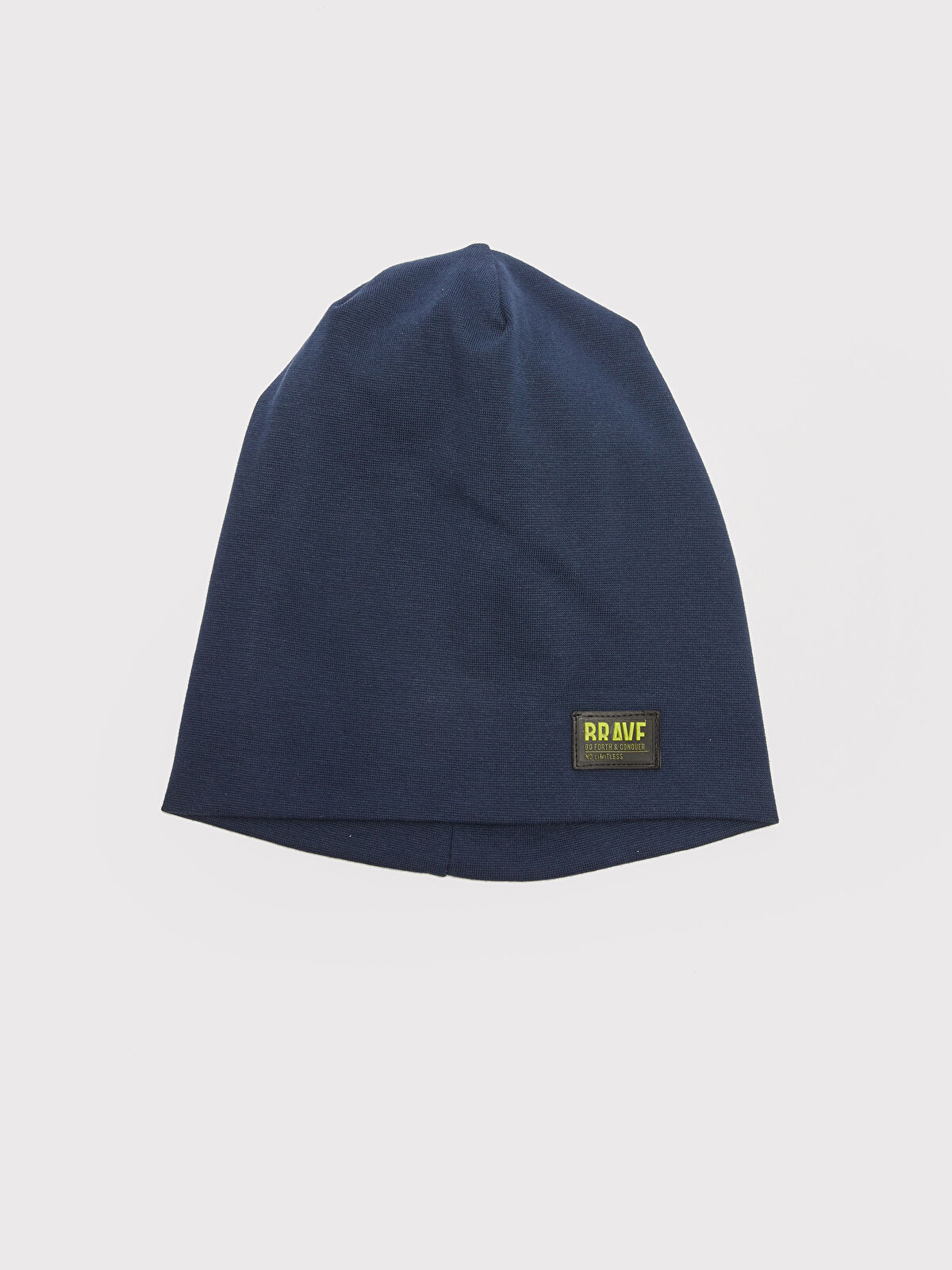 Etiket Baskılı Erkek Çocuk Triko Bere