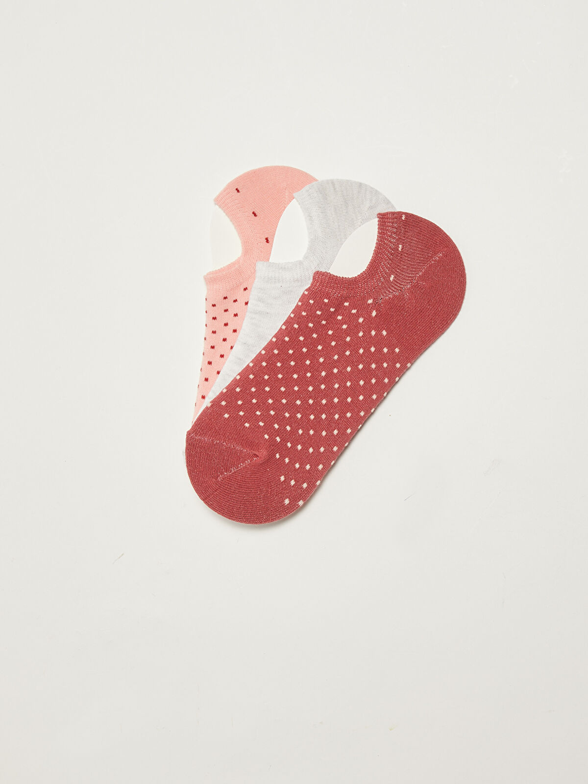 LCW DREAM Puantiyeli Pamuklu Kadın Patik Çorap 3'lü Paket LCW DREAM Puantiyeli Pamuklu Kadın Patik Çorap 3'lü Paket