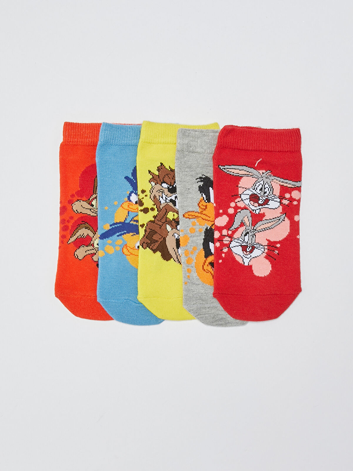 Looney Tunes Desenli Erkek Çocuk Patik Çorap 5'li