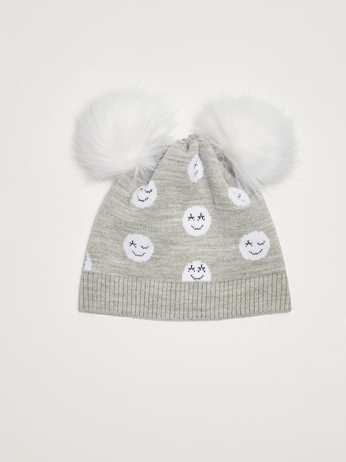 Kız Çocuk Ponponlu Triko Bere