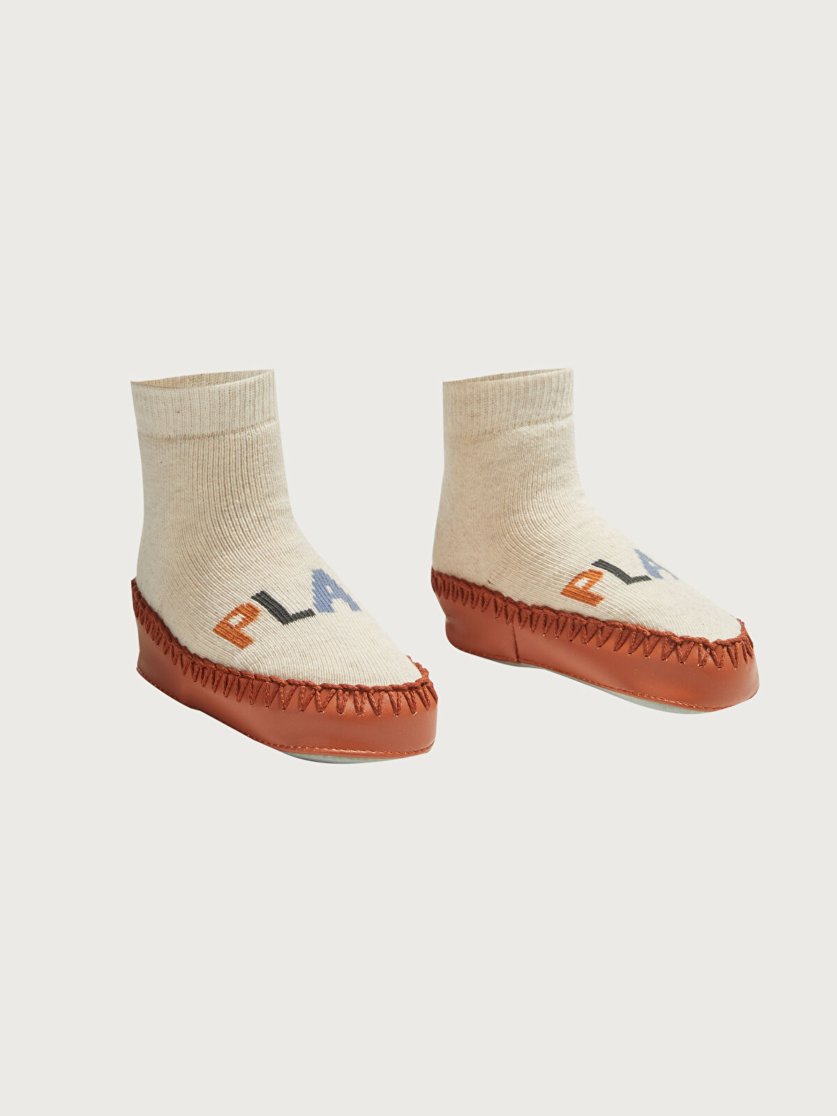 Baskılı Unisex Bebek Ev Çorabı