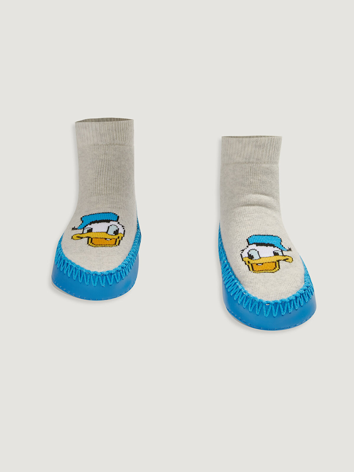 Donald Duck Desenli Erkek Bebek Ev Çorabı Donald Duck Desenli Erkek Bebek Ev Çorabı
