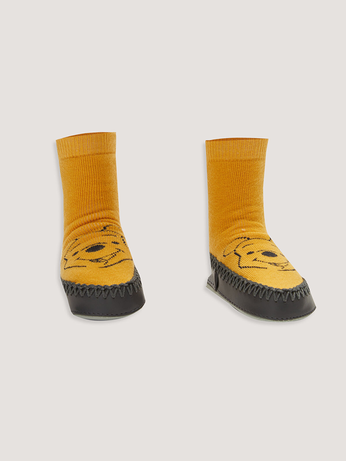 Winnie the Pooh Baskılı Erkek Bebek Ev Çorabı