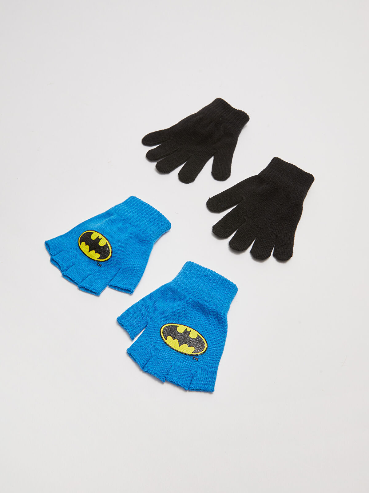 Erkek Çocuk Batman Lisanslı Triko Eldiven 2'li