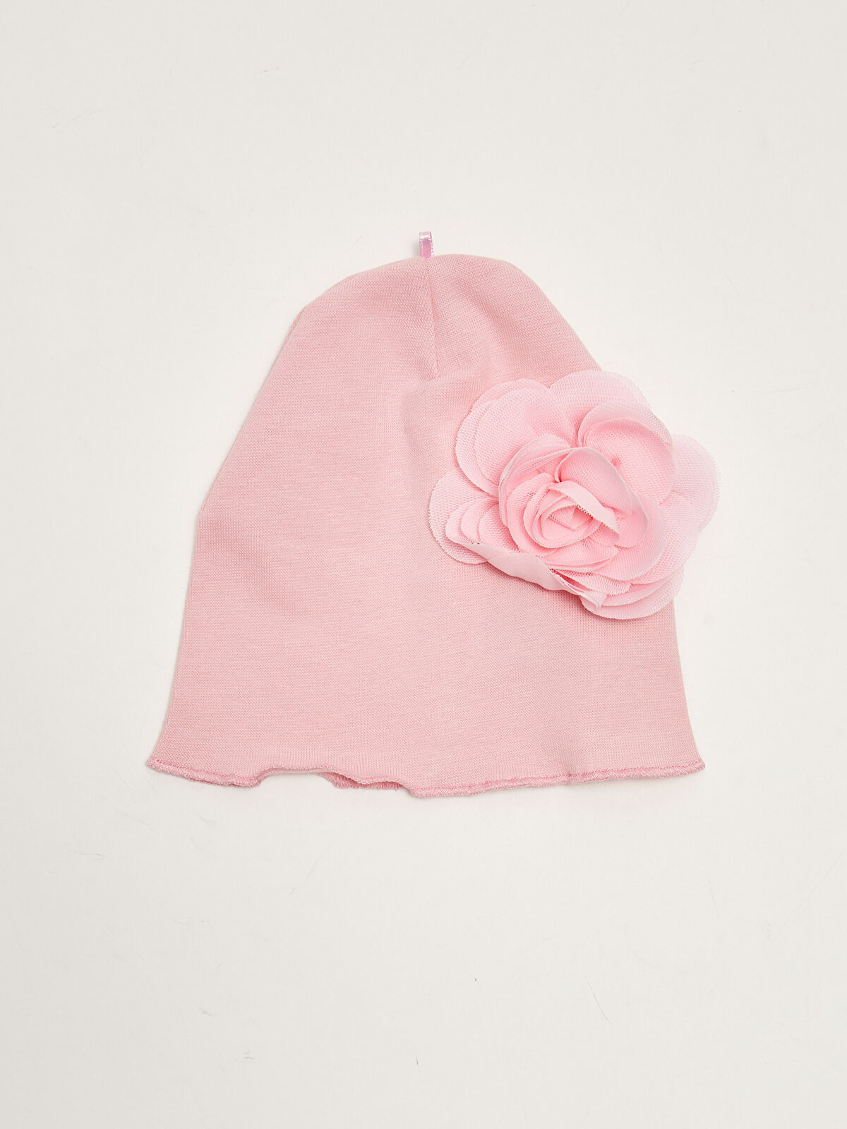 3 Boyutlu Çiçek Detaylı Kız Bebek Bere