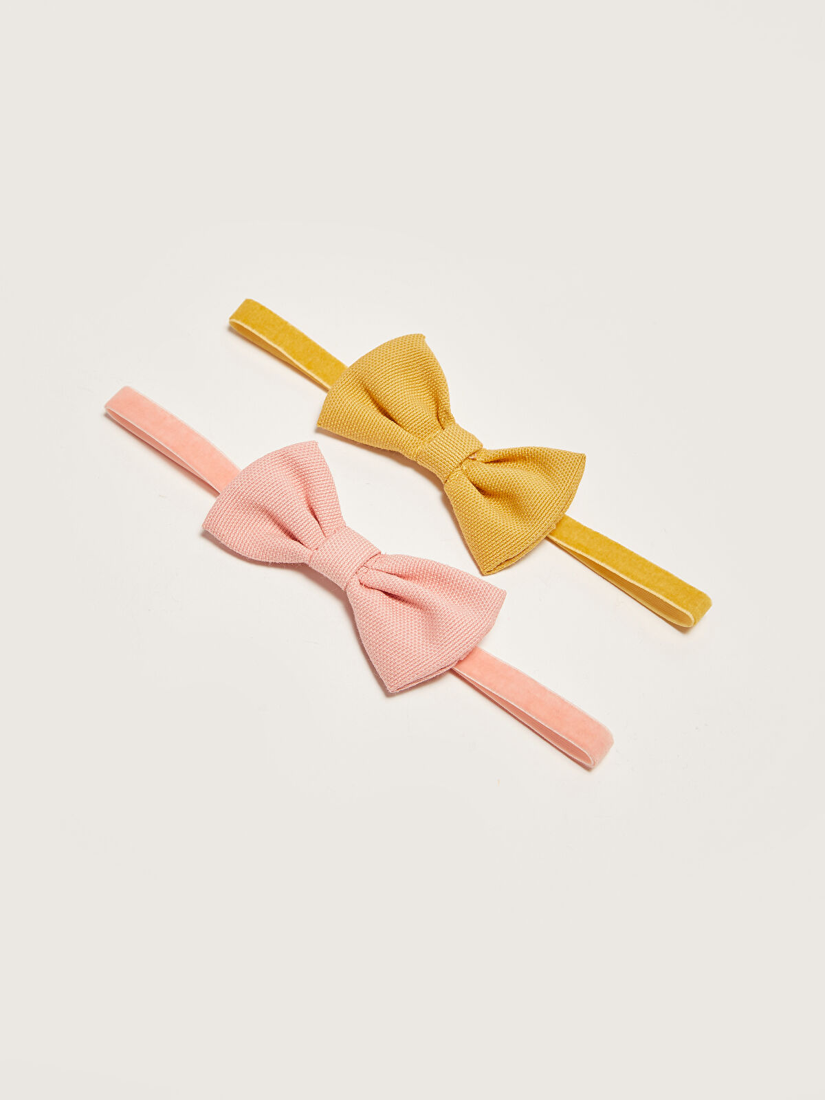 Fiyonk Detaylı Kız Bebek Saç Bandı 2'li