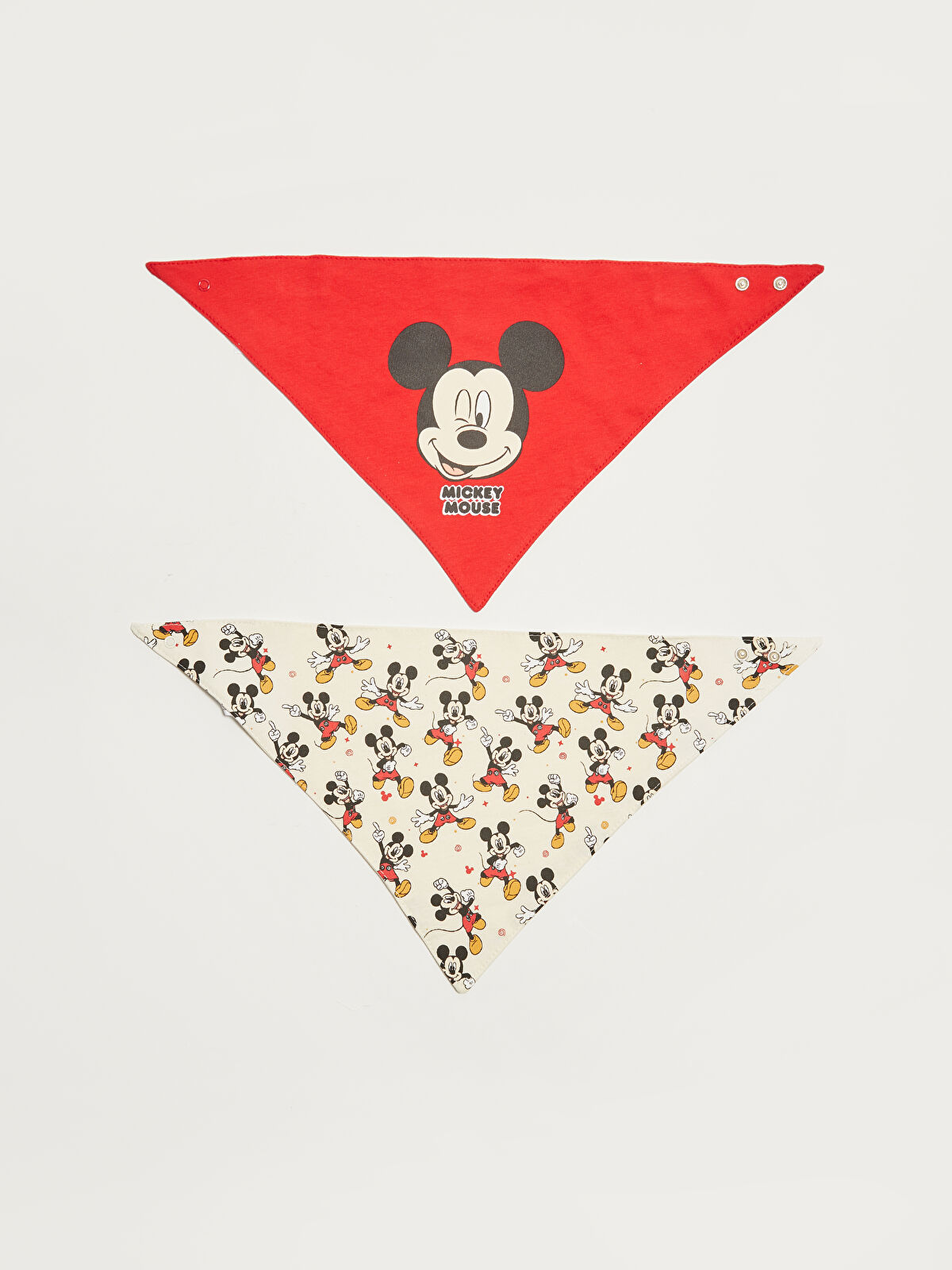Mickey Mouse Baskılı Erkek Bebek Mama Önlüğü 2'li