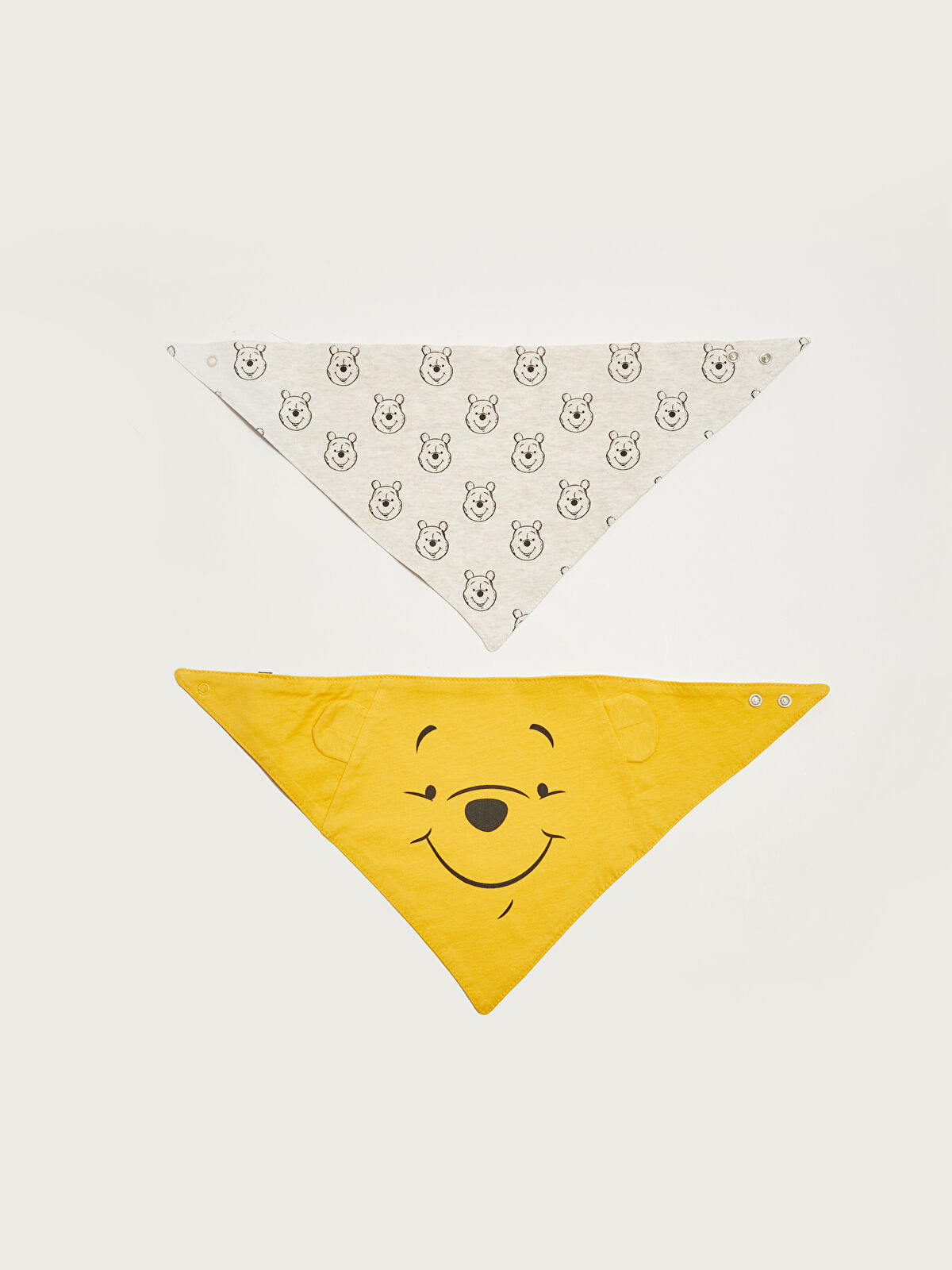 Winnie the Pooh Baskılı Erkek Bebek Mama Önlüğü 2'li