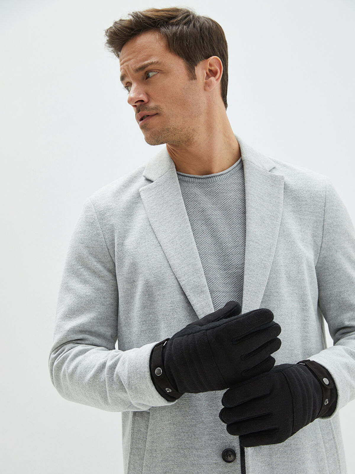 Dokunmatik Özellikli Kaşe Erkek Eldiven Dokunmatik Özellikli Kaşe Erkek Eldiven