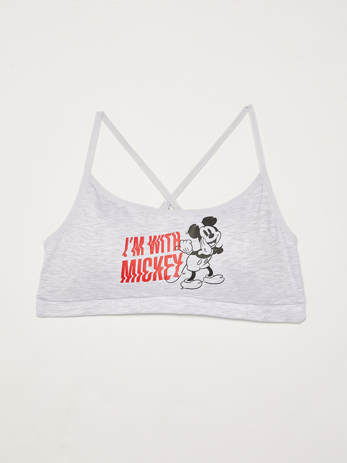 LCW DREAM Balensiz Mickey Mouse Baskılı Çapraz Askılı Büstiyer LCW DREAM Balensiz Mickey Mouse Baskılı Çapraz Askılı Büstiyer