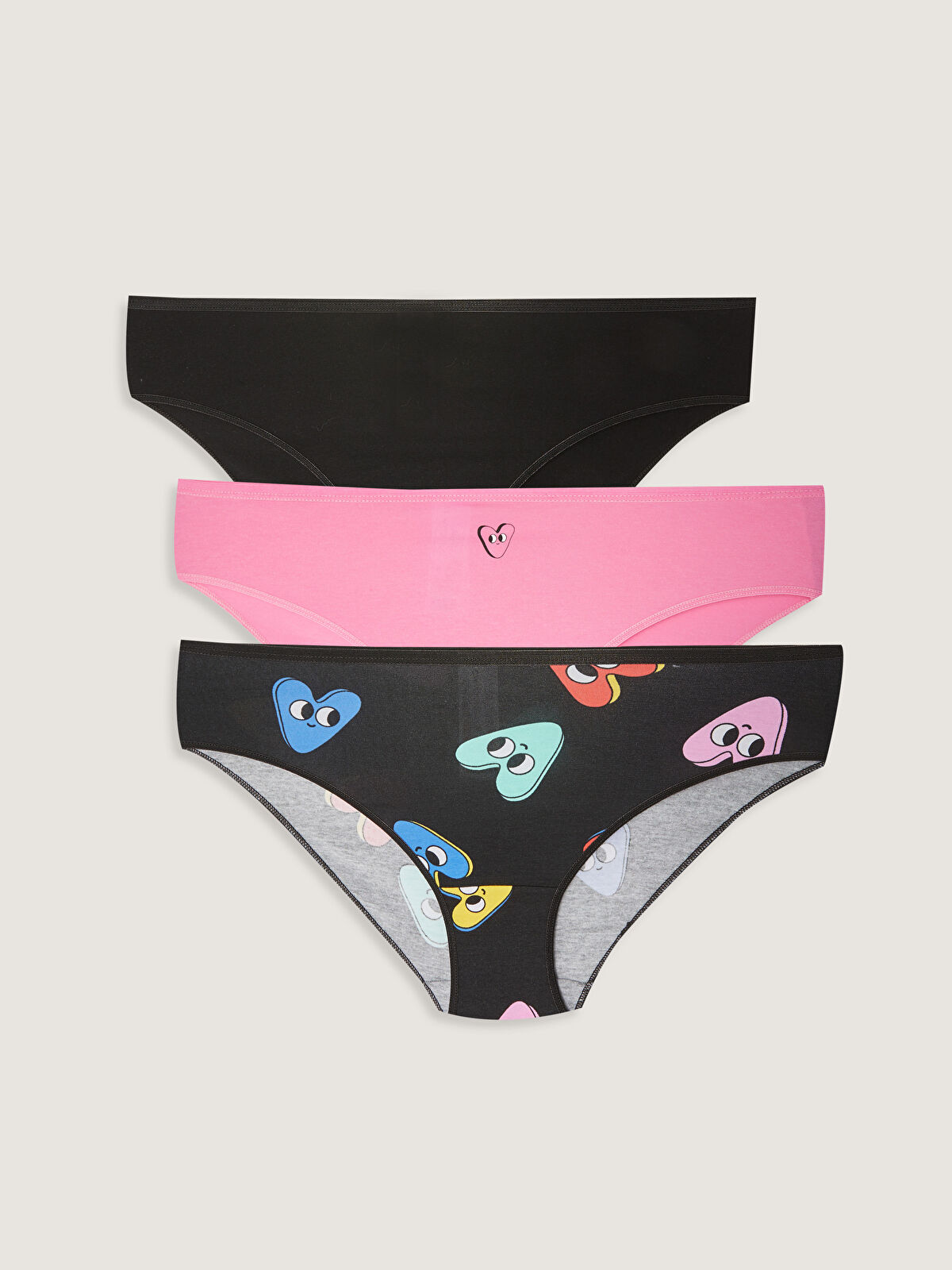 LCW DREAM Desenli Kadın Bikini Külot 3'lü Paket