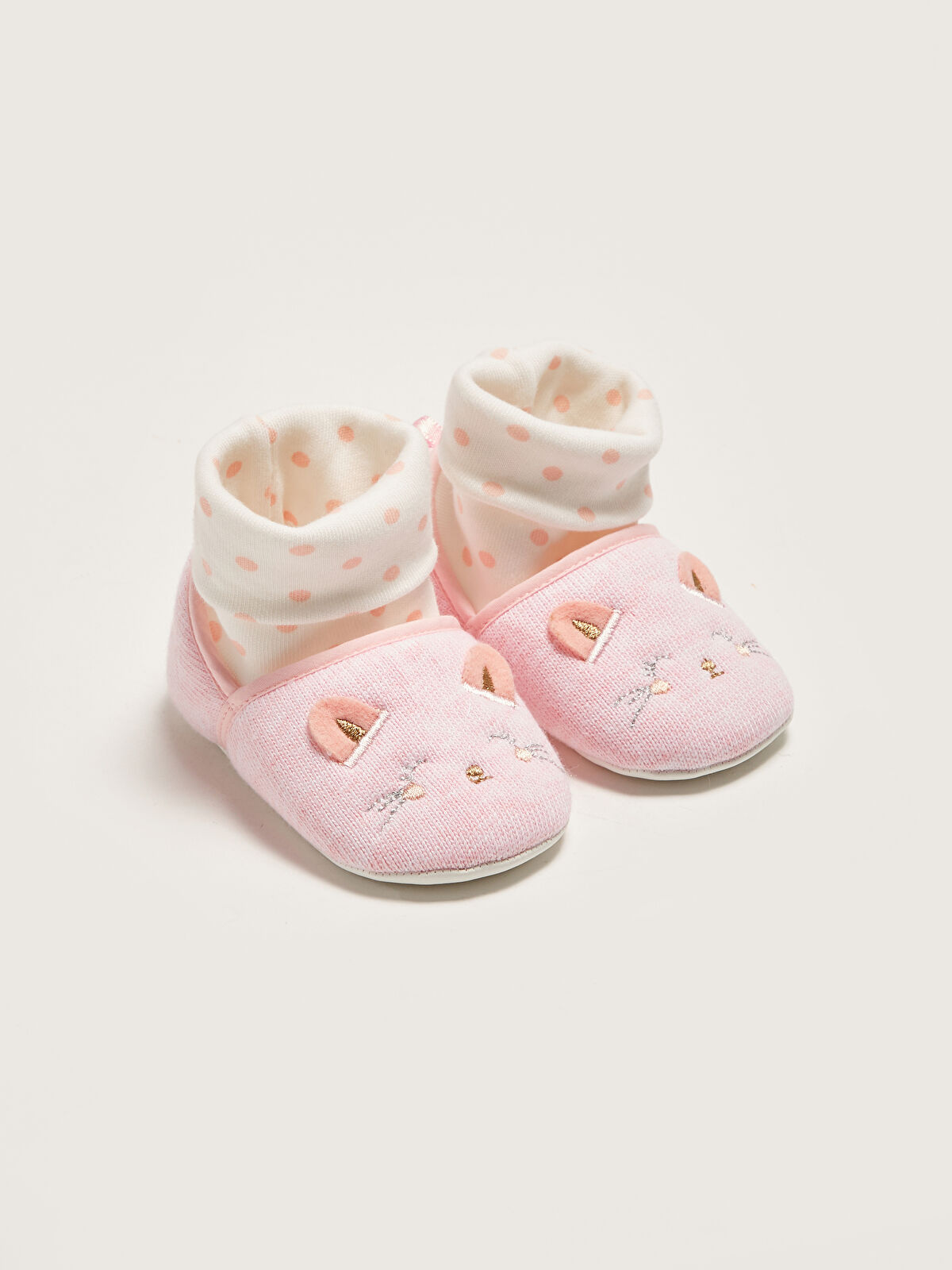 Pamuk Astarlı Çoraplı Kız Bebek Yürüme Öncesi Ayakkabı