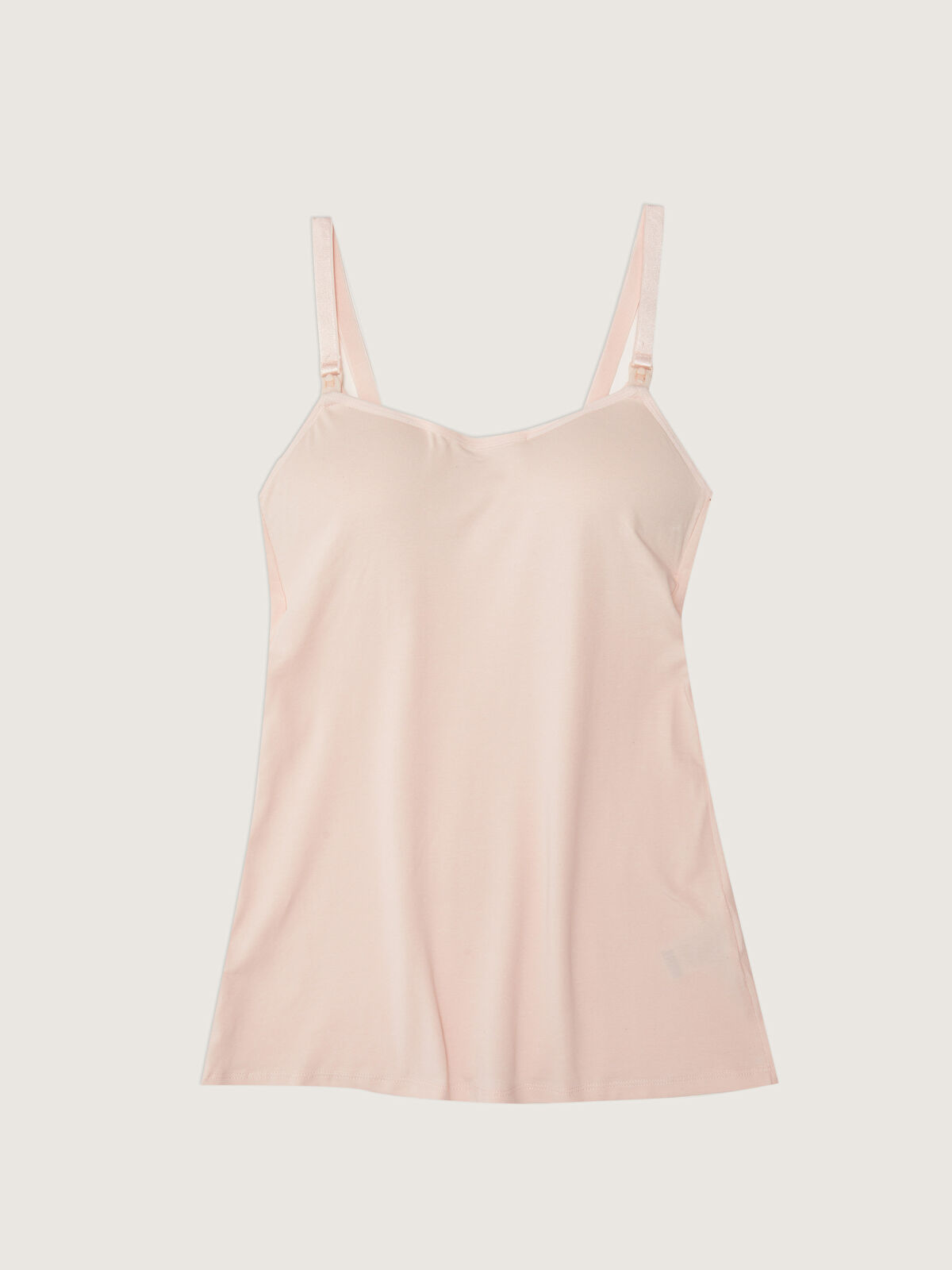 LCW DREAM U Yaka Askılı Düz Emzirme Özellikli Pamuklu Hamile Atlet