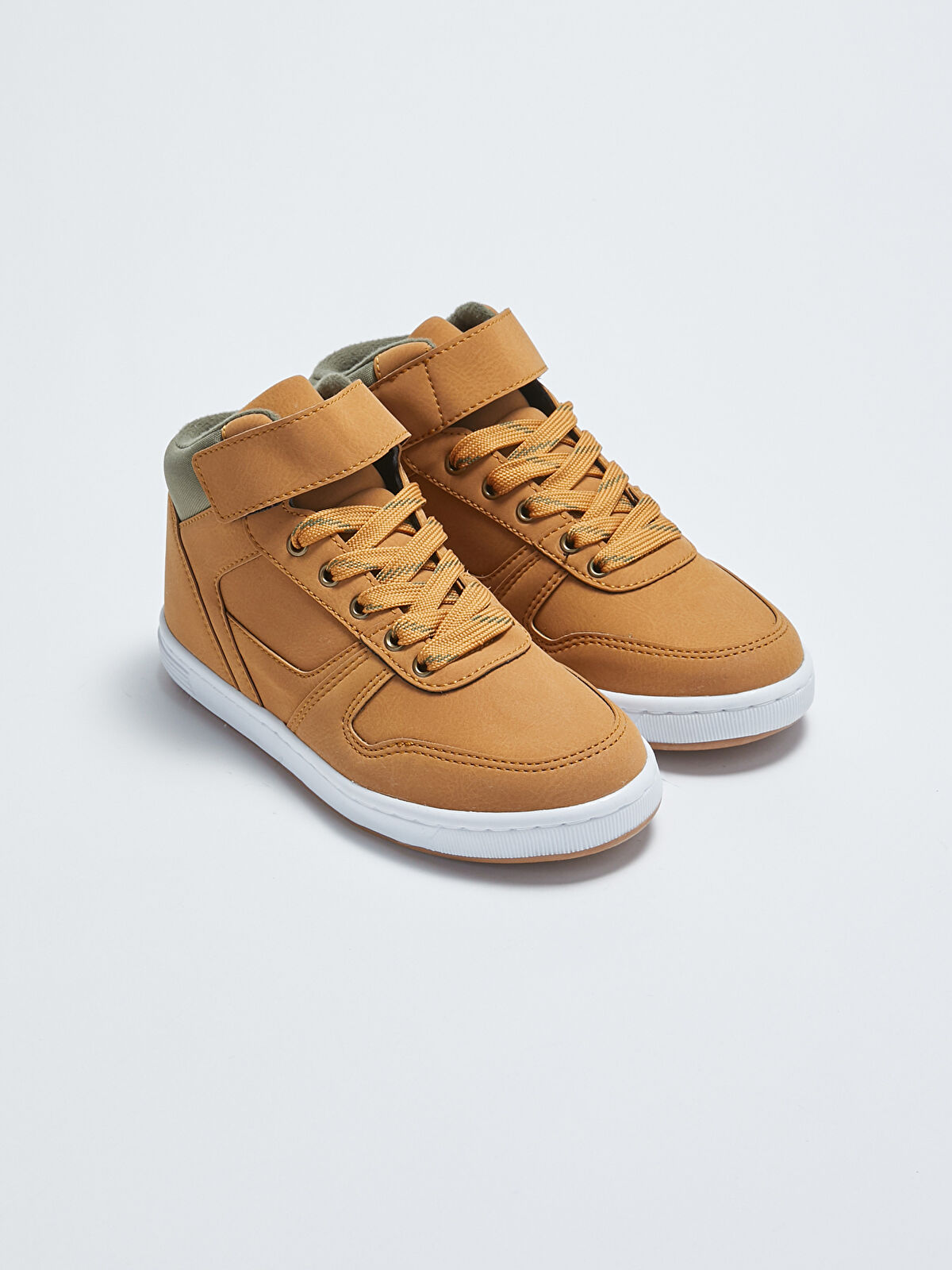 Cırt Cırtlı Bağcıklı Bilek Boy Erkek Çocuk Spor Ayakkabı