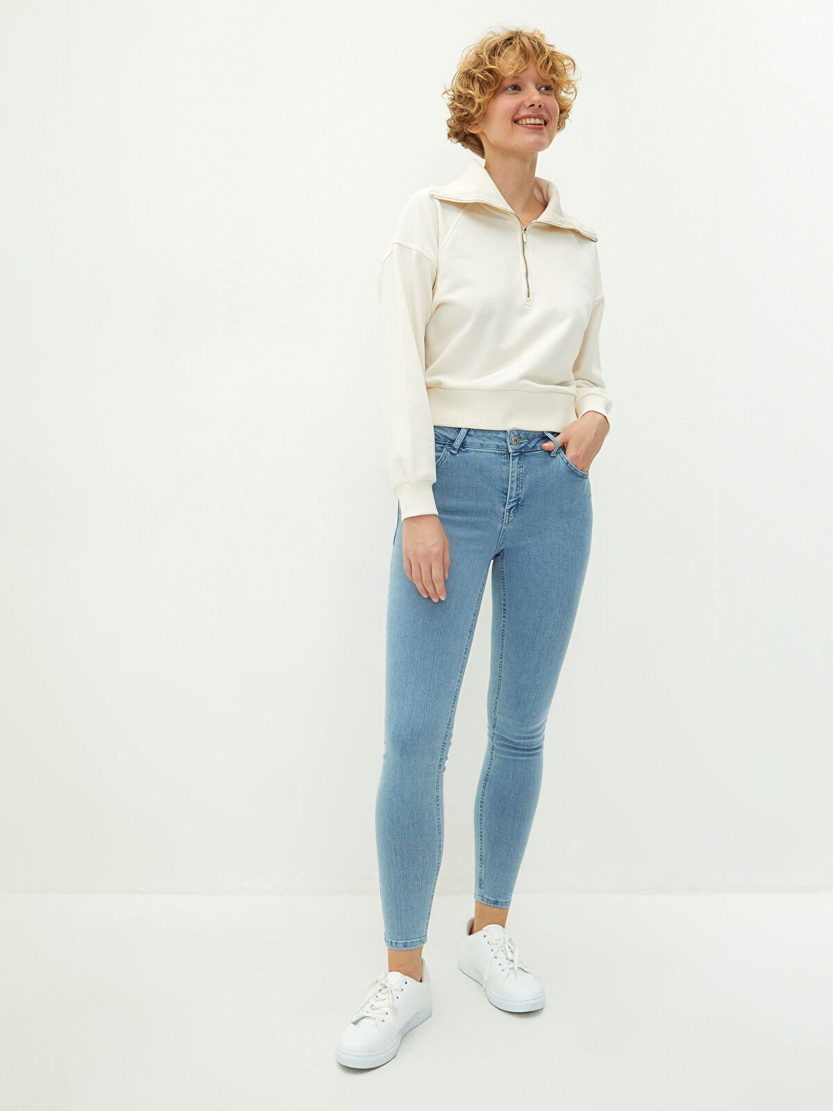 Normal Bel Push Up Fit Kadın Rodeo Jean Pantolon