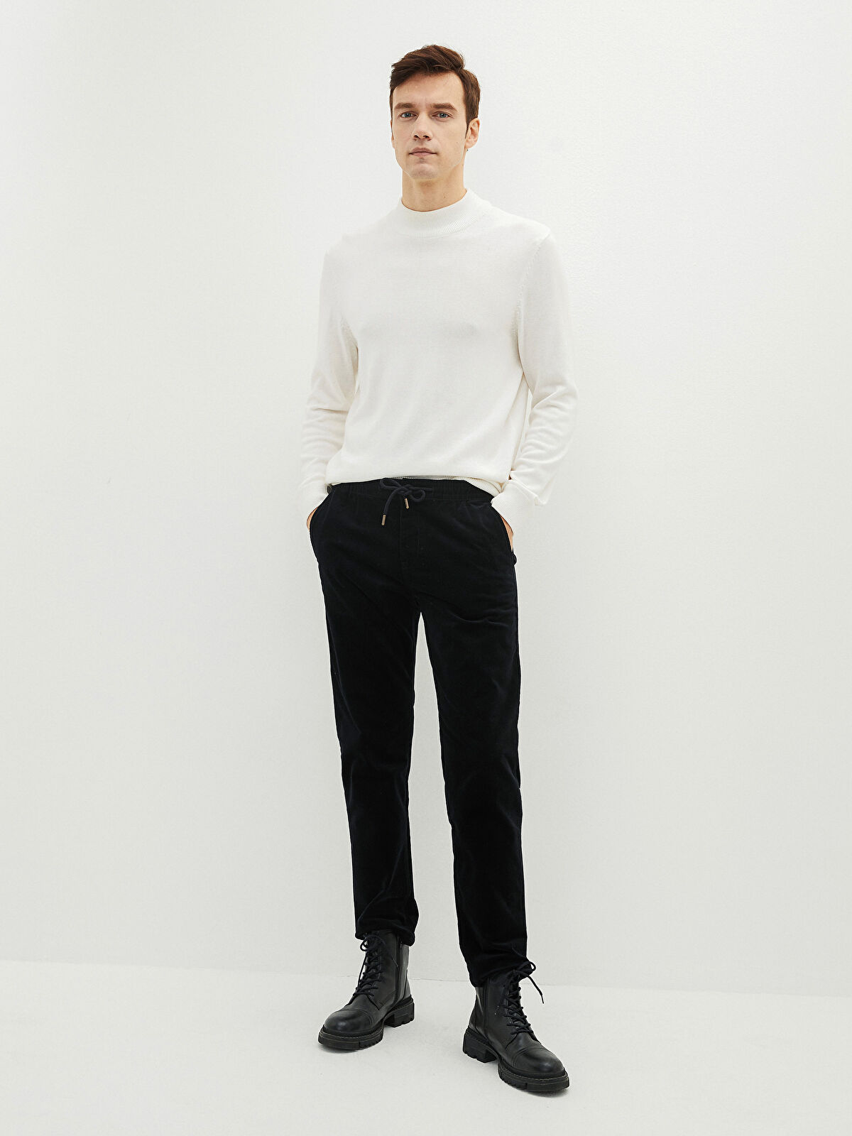 LCW CLASSIC Slim Fit Kalın Kadife Erkek Pantolon