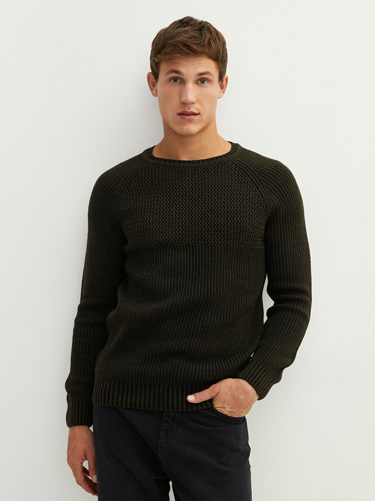 LCW CASUAL Bisiklet Yaka Uzun Kollu Kalın Erkek Triko Kazak LCW CASUAL Bisiklet Yaka Uzun Kollu Kalın Erkek Triko Kazak