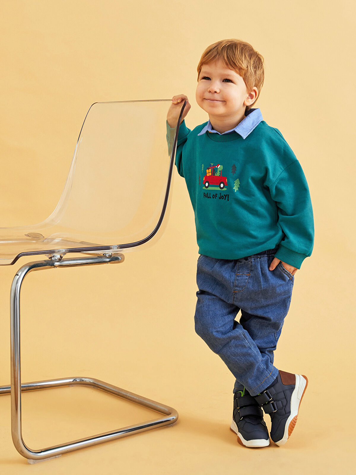 Comfort Fit Basic Erkek Bebek Jean Pantolon Comfort Fit Basic Erkek Bebek Jean Pantolon