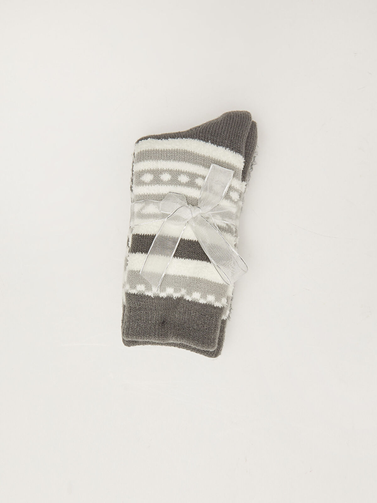 LCW DREAM Yılbaşı Temalı Kaydırmaz Taban Kadın Ev Çorabı 2'li Paket