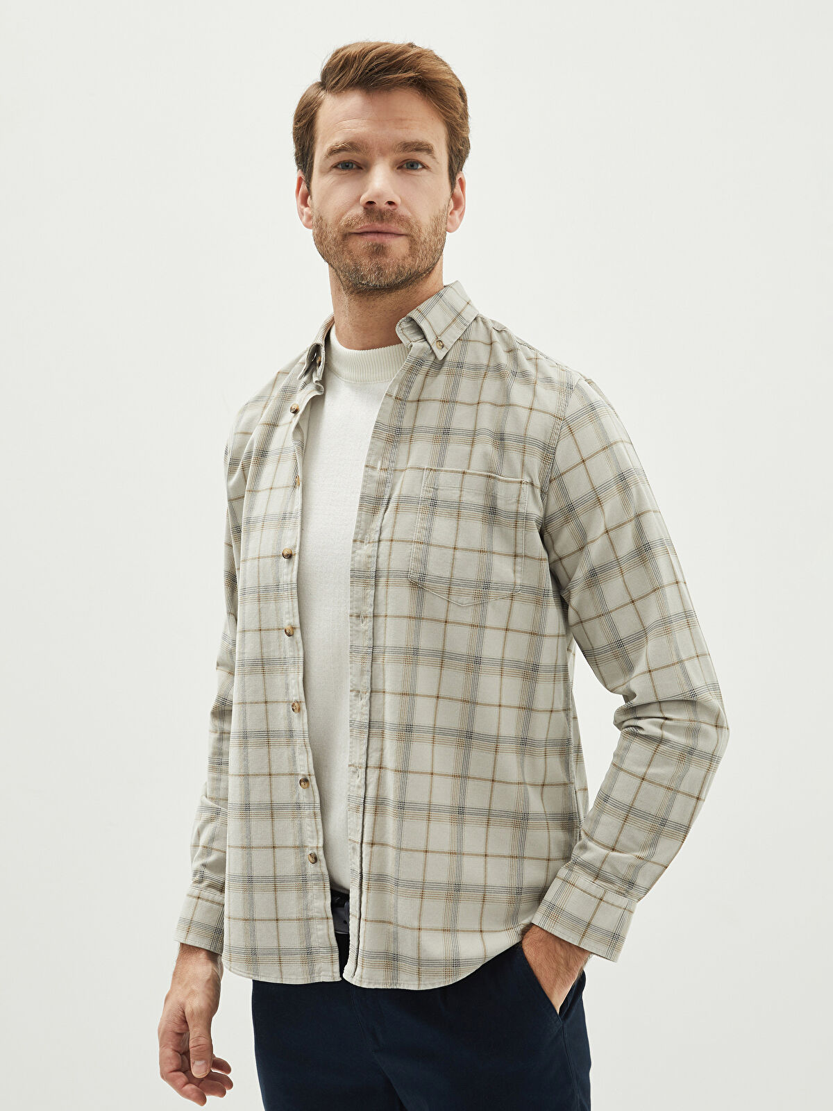 LCW CLASSIC Standart Fit Ekose Erkek Gömlek