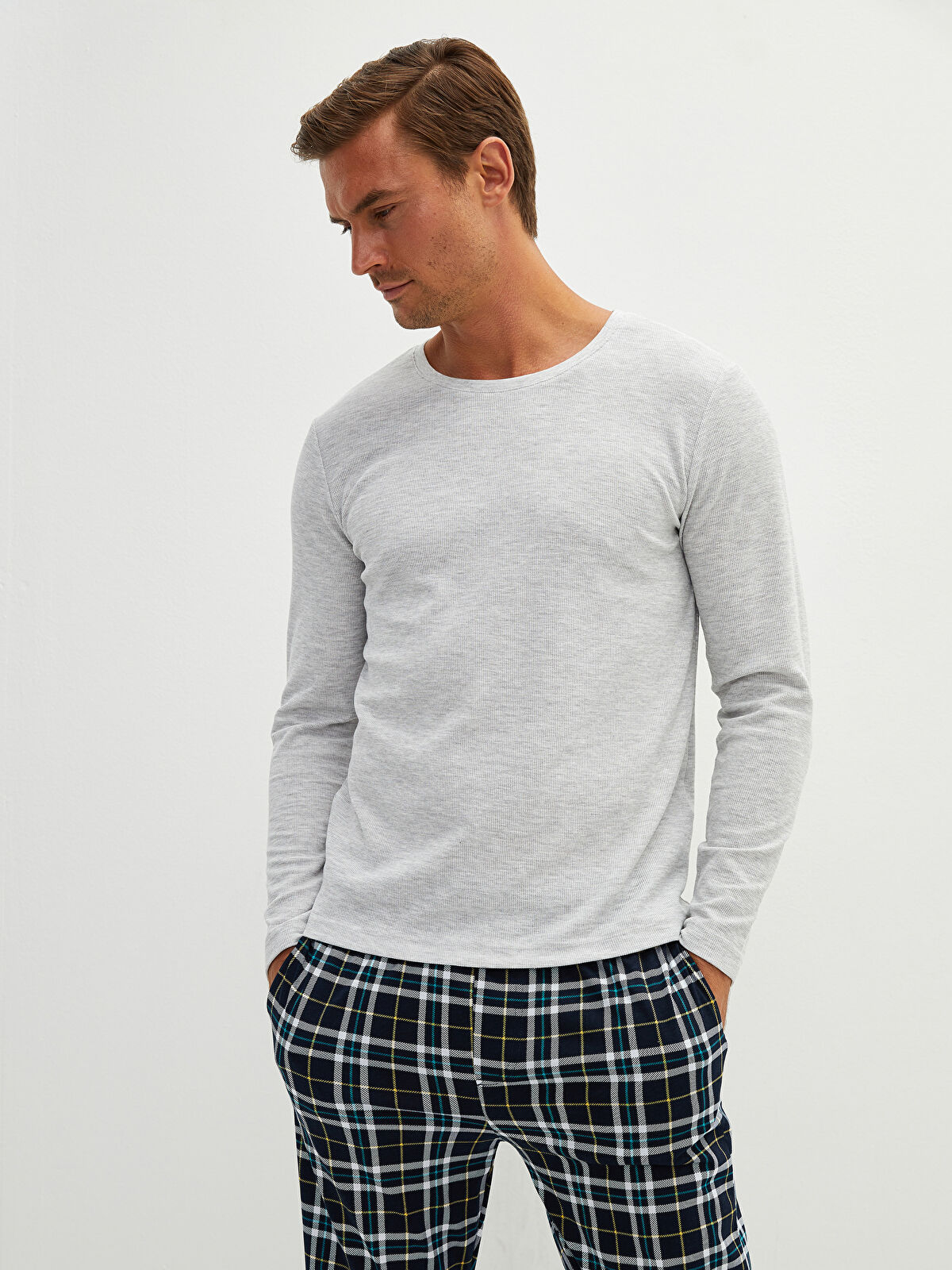 LCW DREAM Bisiklet Yaka Uzun Kollu Erkek Fanila