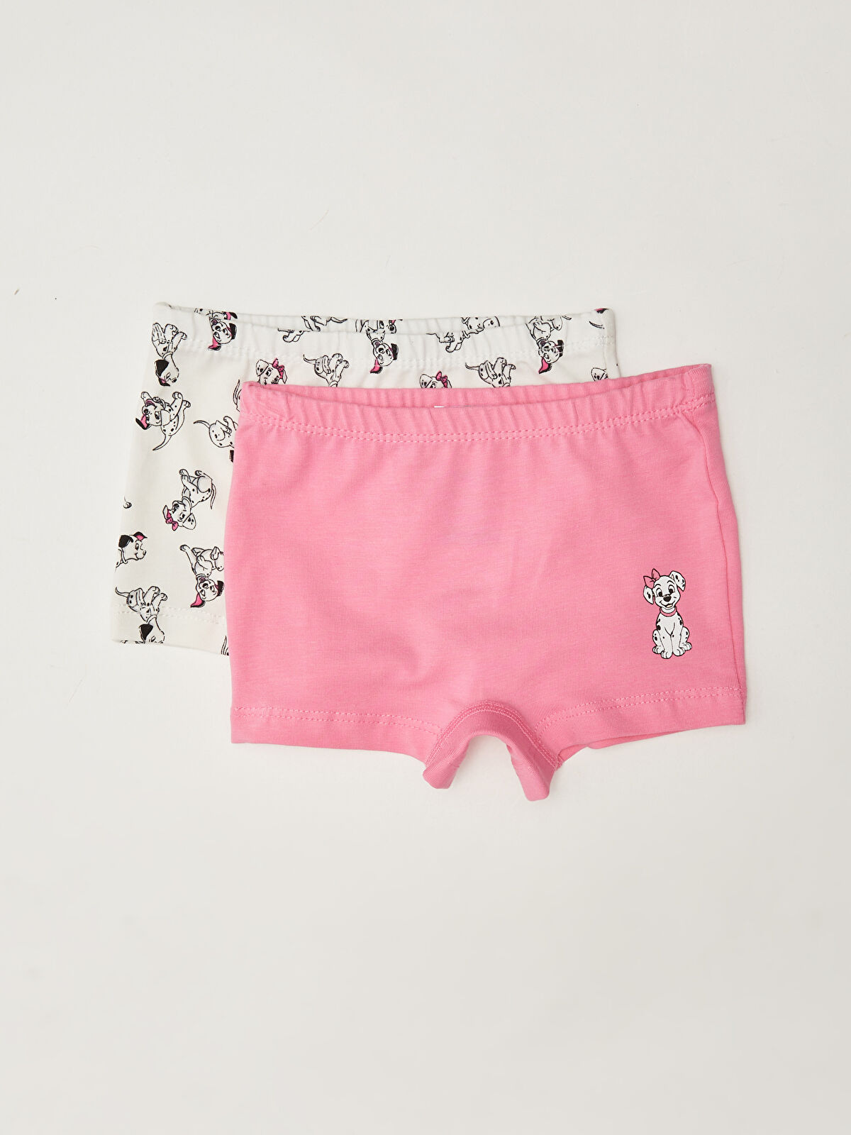 Beli Lastikli 101 Dalmaçyalı Pamuklu Kız Bebek Boxer 2'li