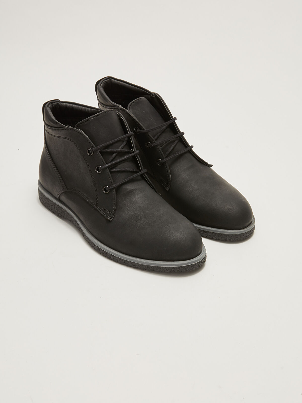 Örme Astarlı Bağcıklı Erkek Bilek Boy Bot