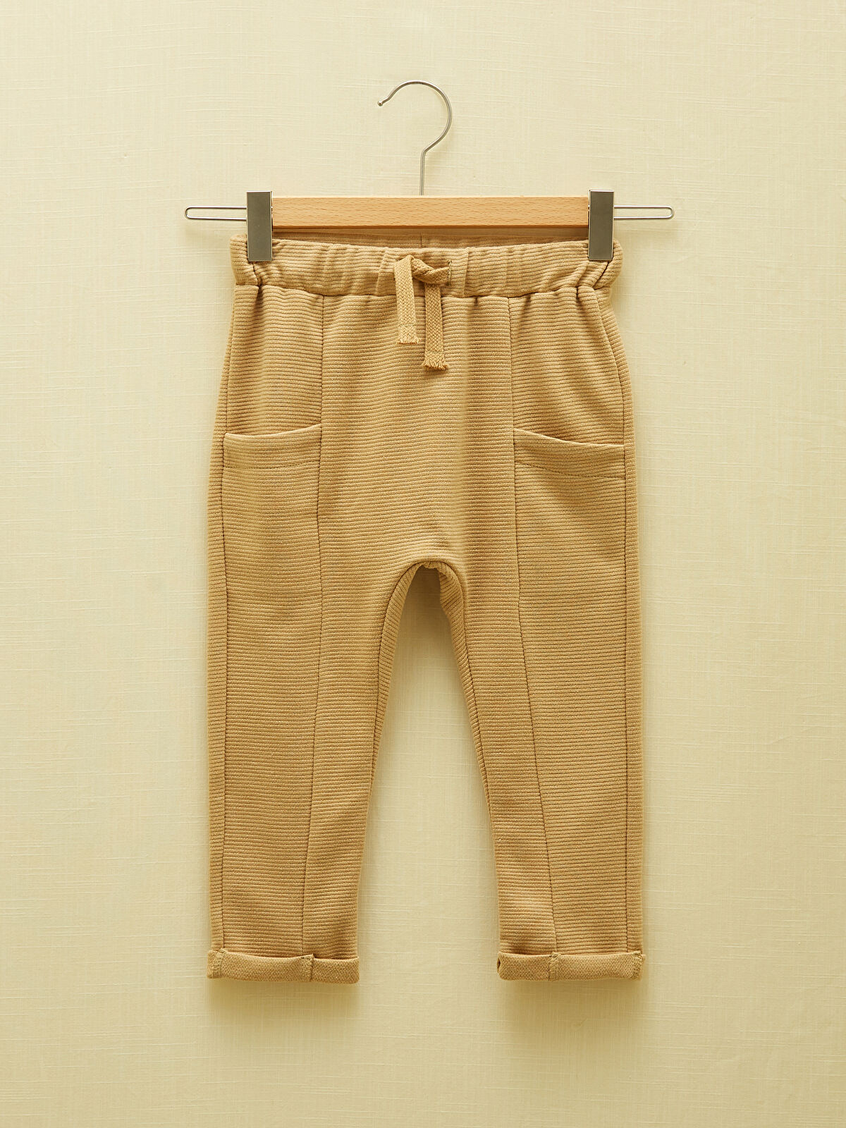 LCW GREEN Beli Lastikli Basic Organik Pamuklu Erkek Bebek Pantolon