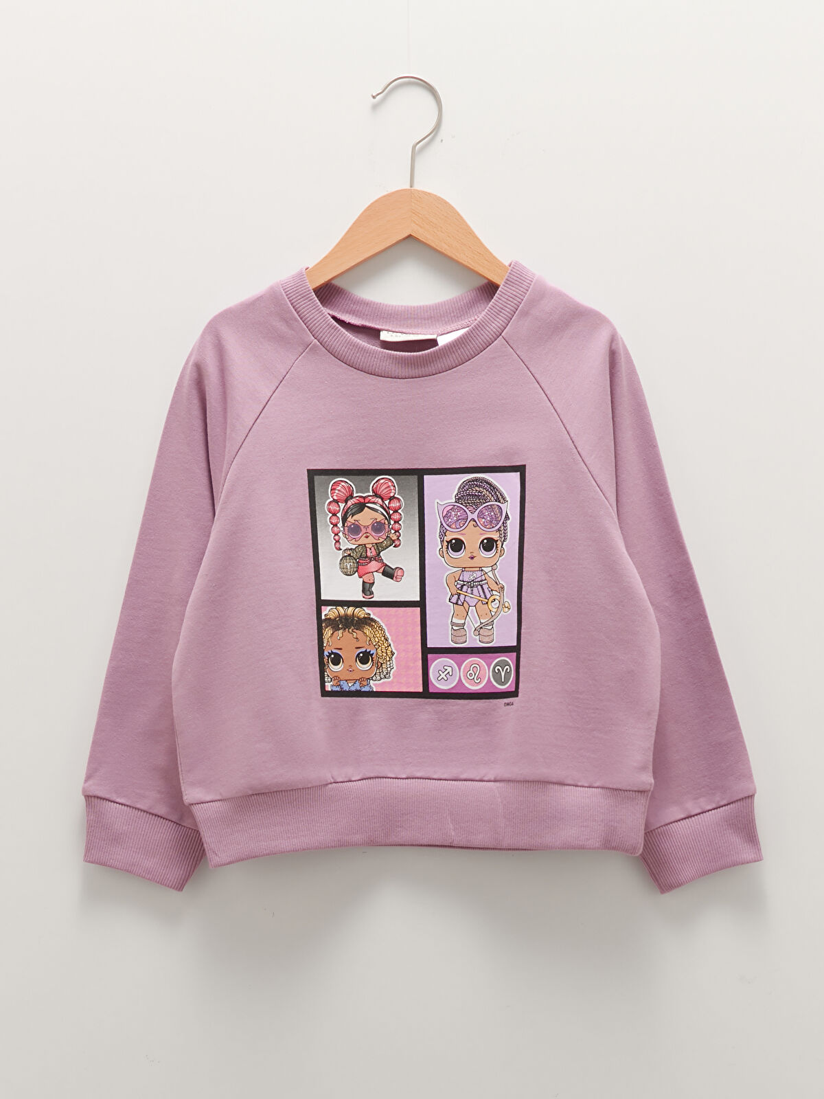 Bisiklet Yaka LOL Surprise OMG Lisanslı Uzun Kollu Kız Çocuk Sweatshirt