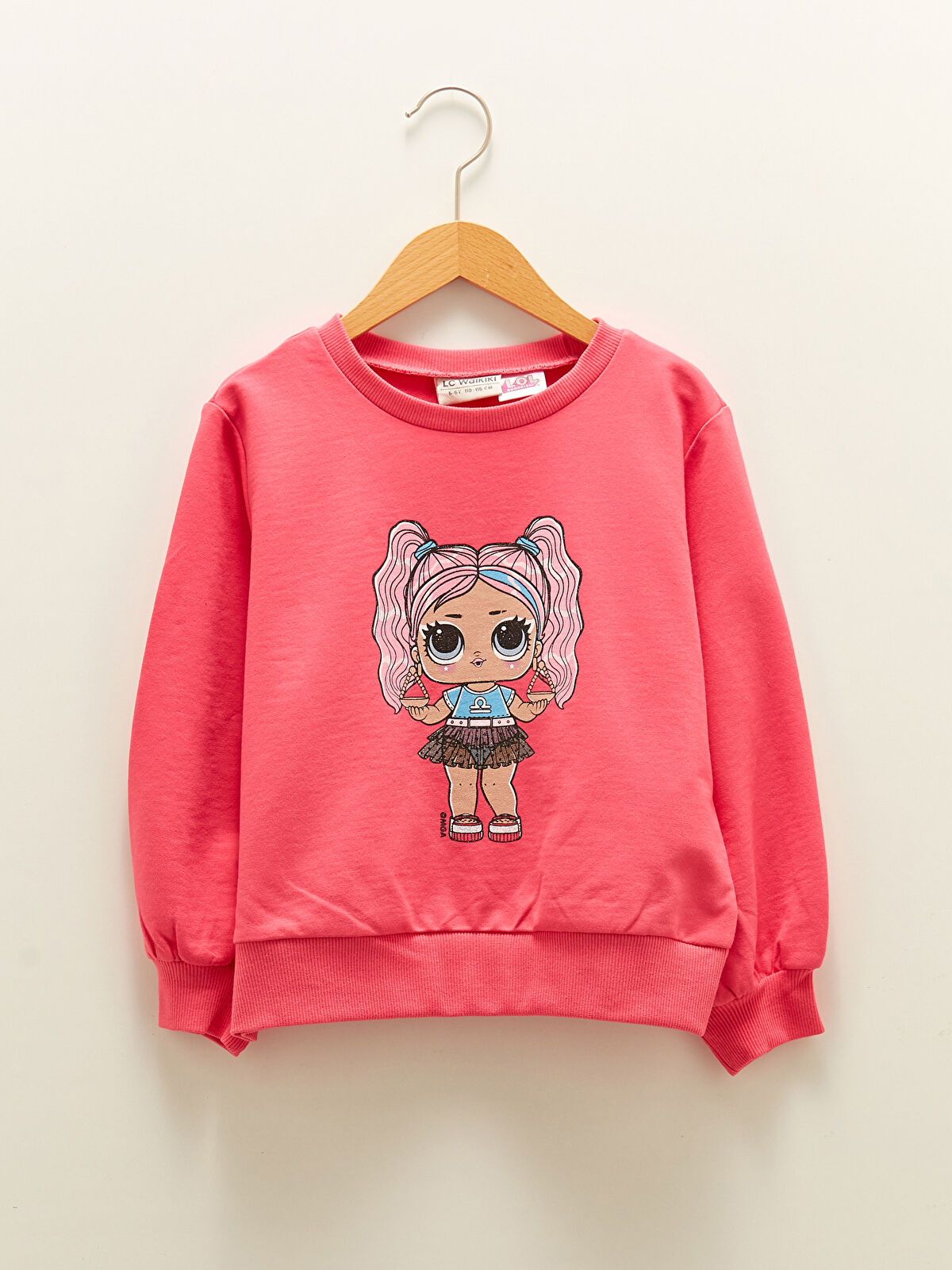 Bisiklet Yaka LOL Surprise OMG Lisanslı Uzun Kollu Kız Çocuk Sweatshirt