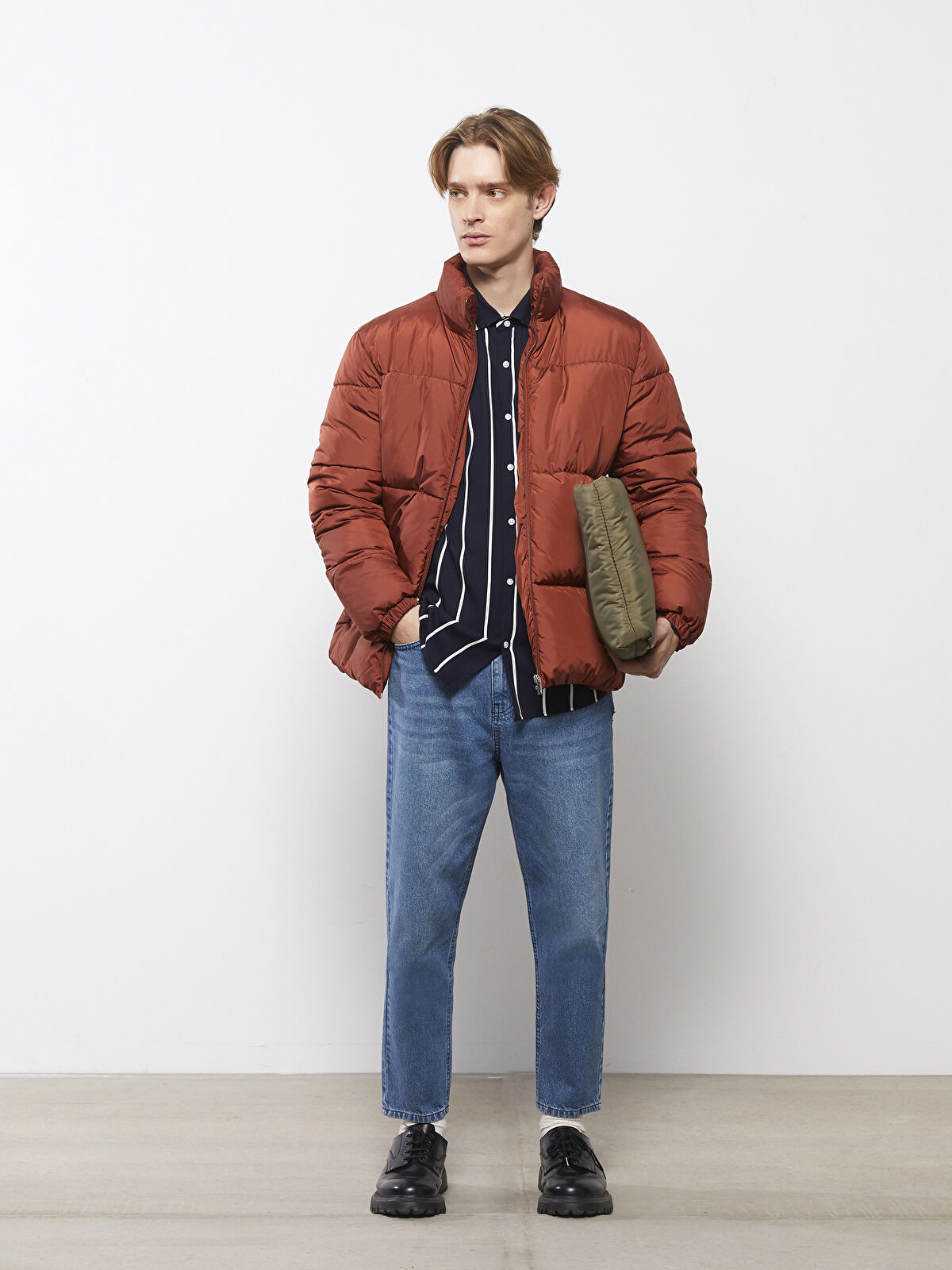 LCW VISION Slim Fit Dik Yaka Erkek Şişme Mont