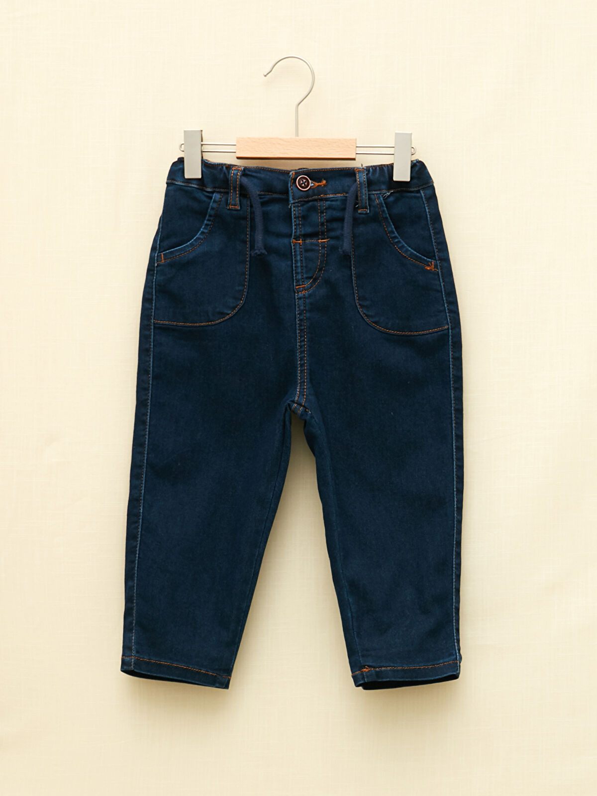 LCW GREEN Beli Lastikli Basic Erkek Bebek Jean Pantolon LCW GREEN Beli Lastikli Basic Erkek Bebek Jean Pantolon