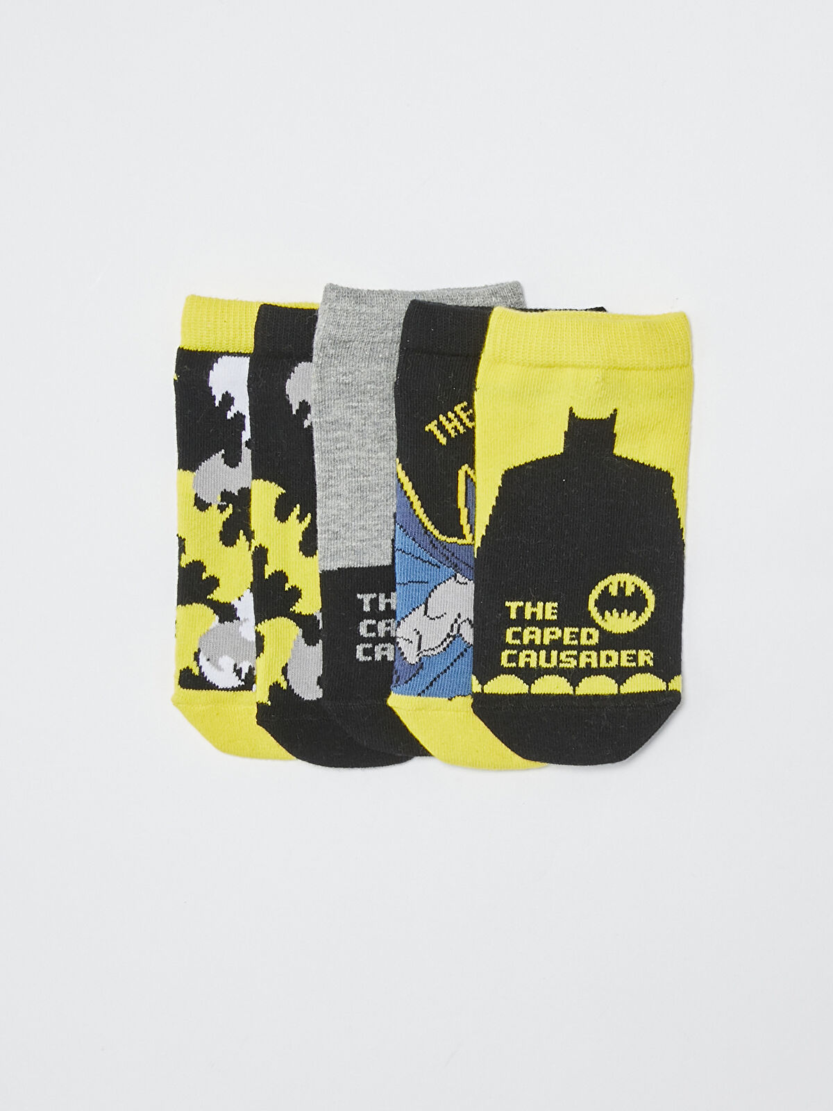 Batman Desenli Erkek Çocuk Patik Çorap 5'li