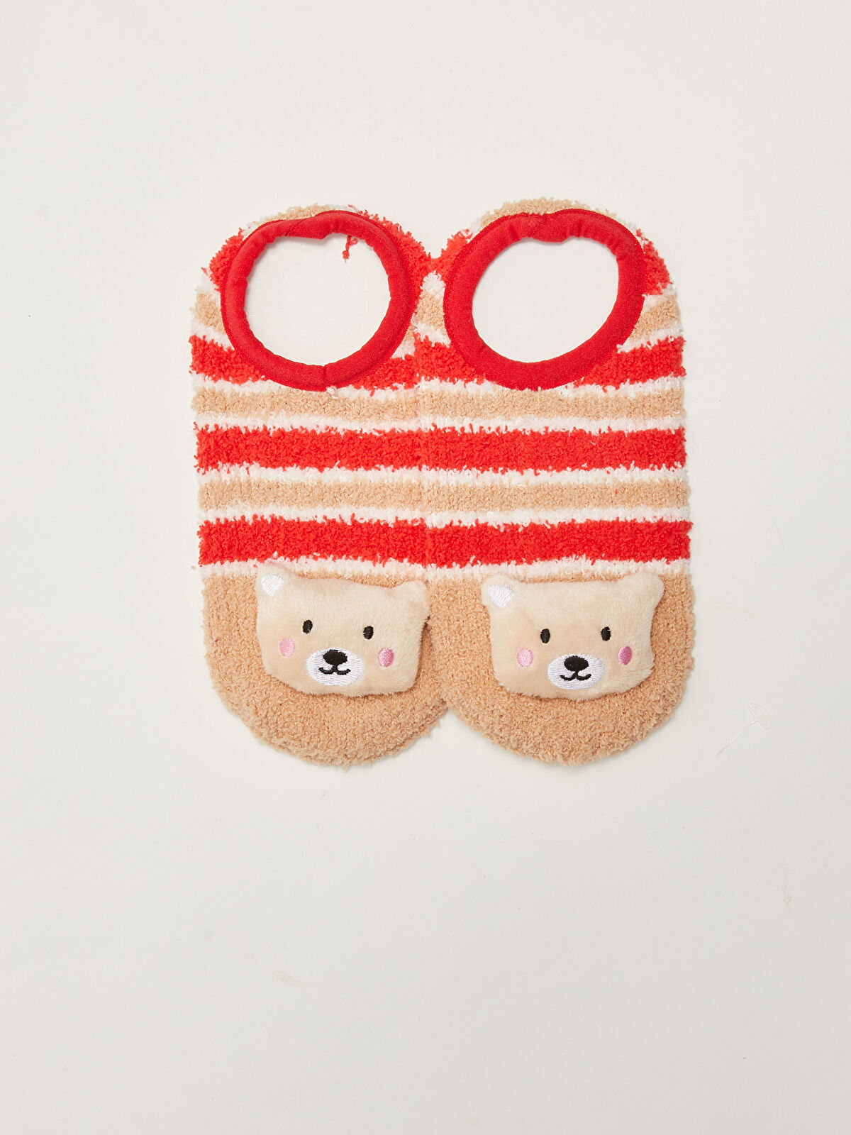 Aplike Detaylı Kız Çocuk Ev Çorabı